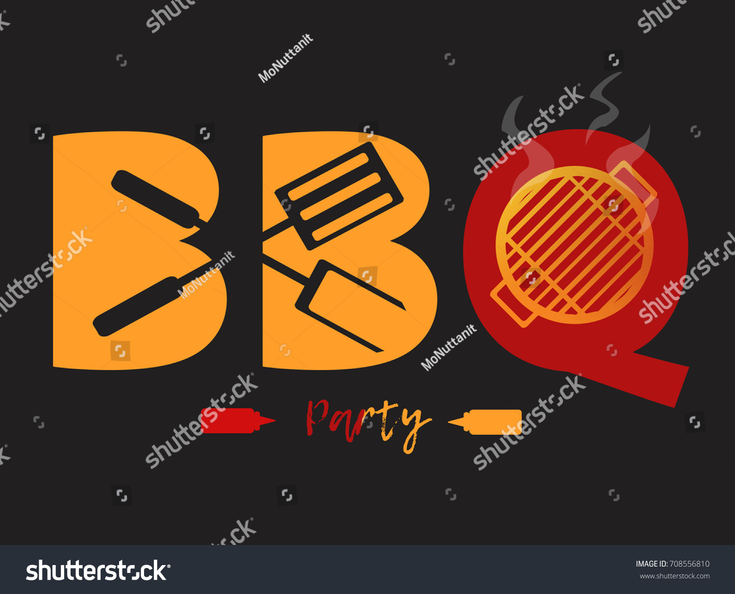 Bbq Logo Design Vector Banners Graphic Stock Vector (Royalty Free ...