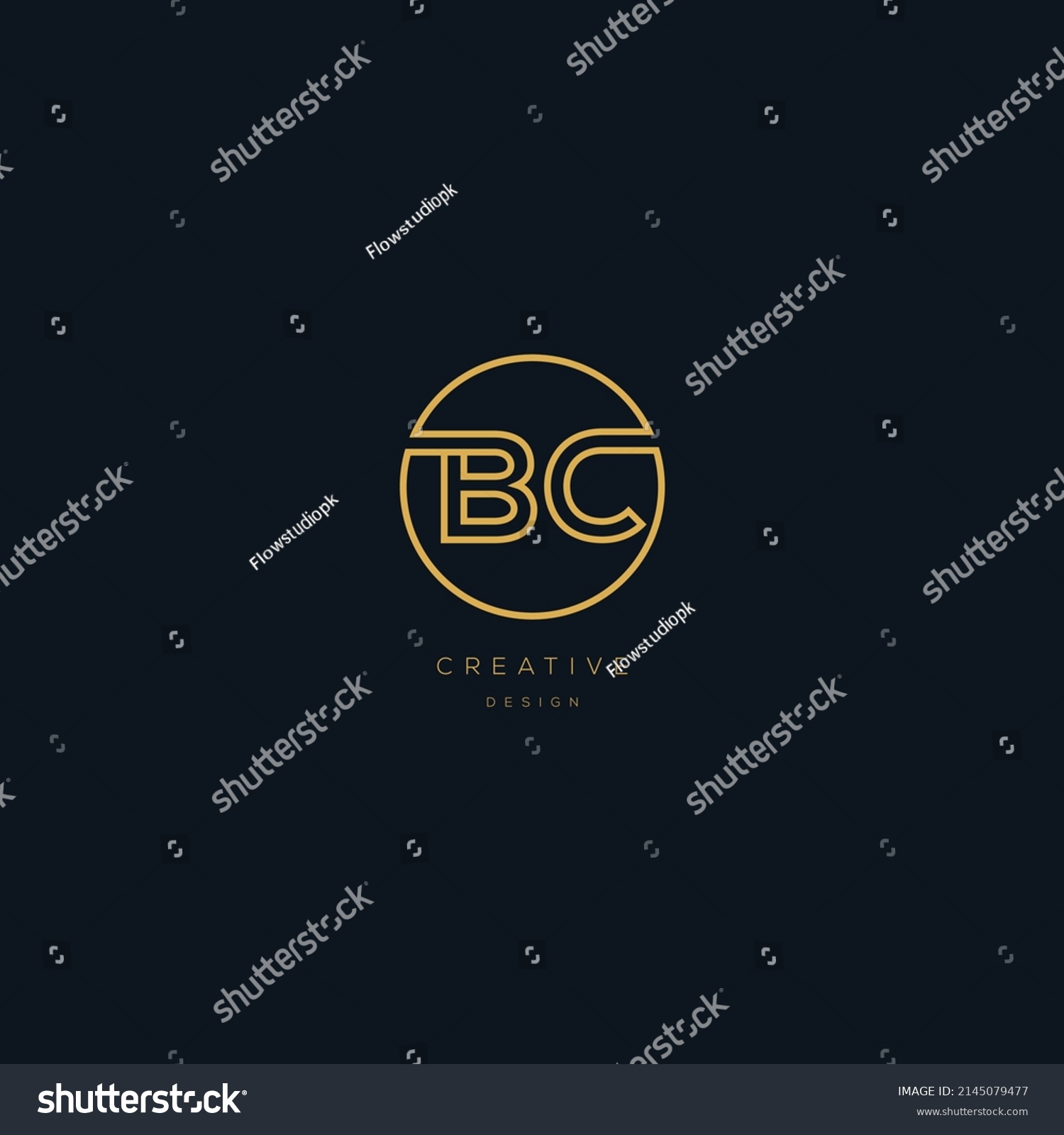 Bc Logo Design Template Vector Graphic Stock Vector (Royalty Free ...