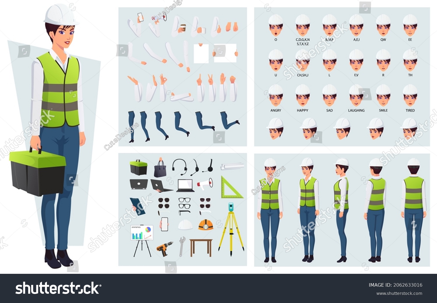 14,116 Woman engineer character Images, Stock Photos & Vectors ...