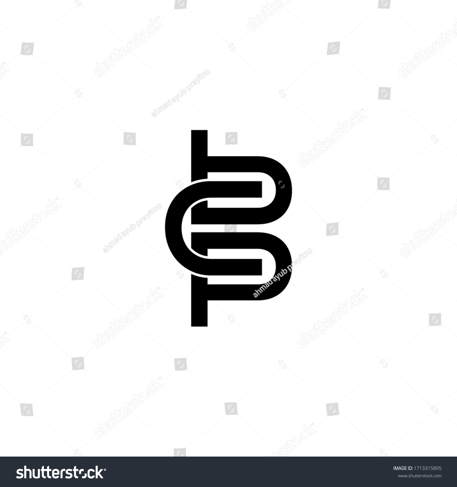 Bcp Letter Original Monogram Logo Design: เวกเตอร์สต็อก (ปลอดค่า ...