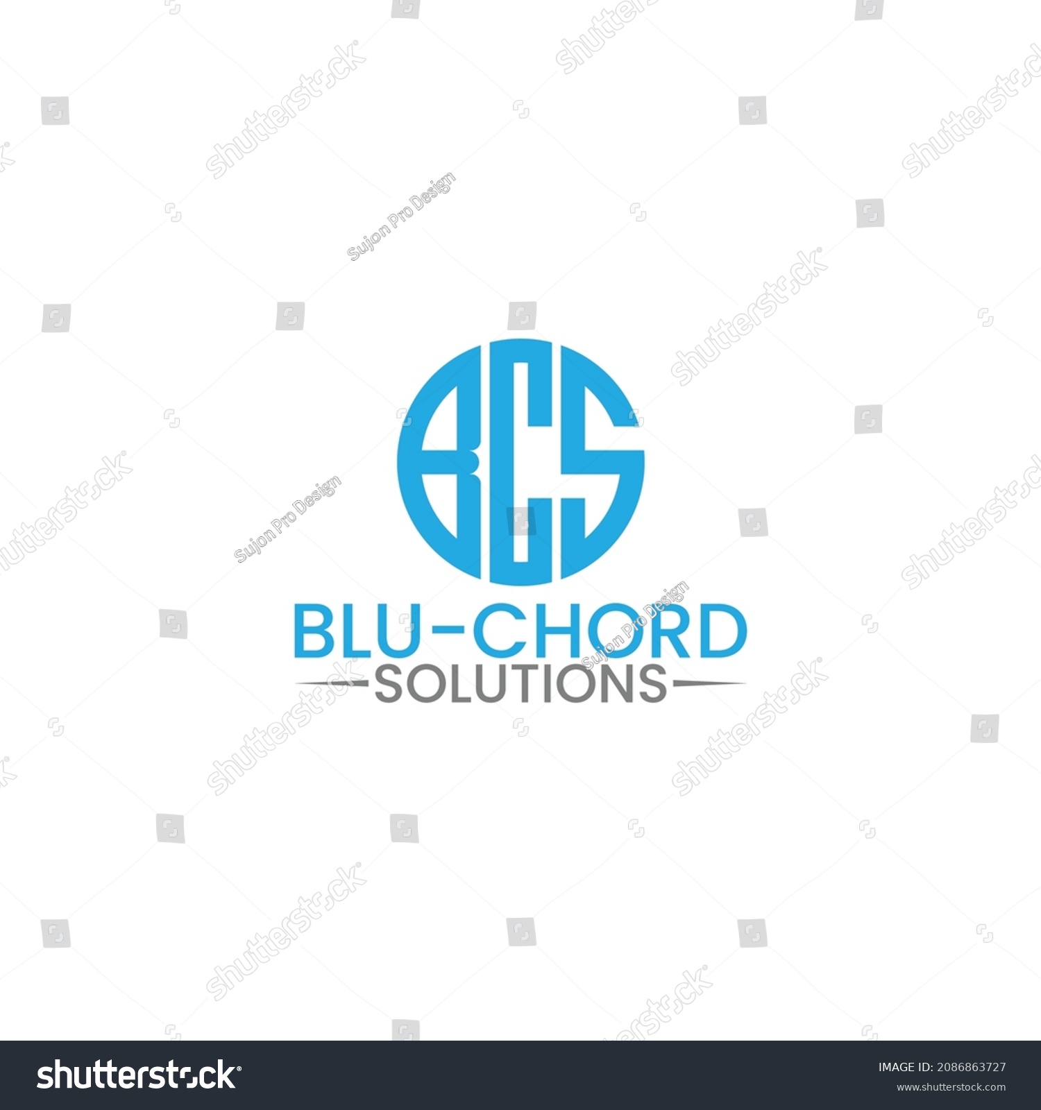Bcs Logo Design Template Stock Vector (Royalty Free) 2086863727
