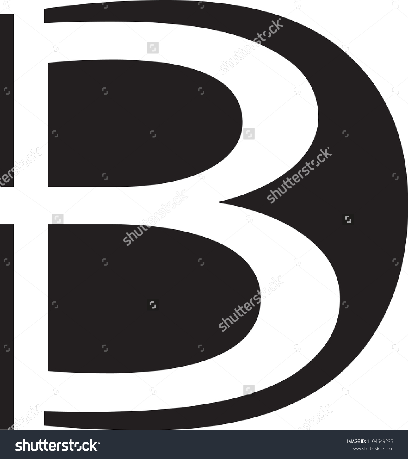 Bd Letter Logo Vector Stock Vector (Royalty Free) 1104649235
