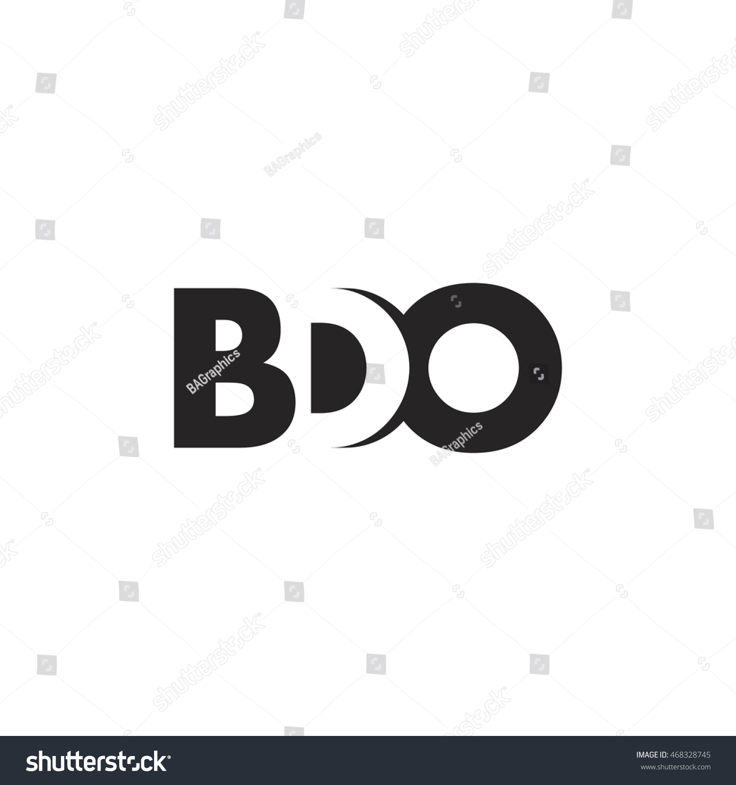 Bdo Logo Vector Graphic Branding Letter: vector de stock (libre de ...