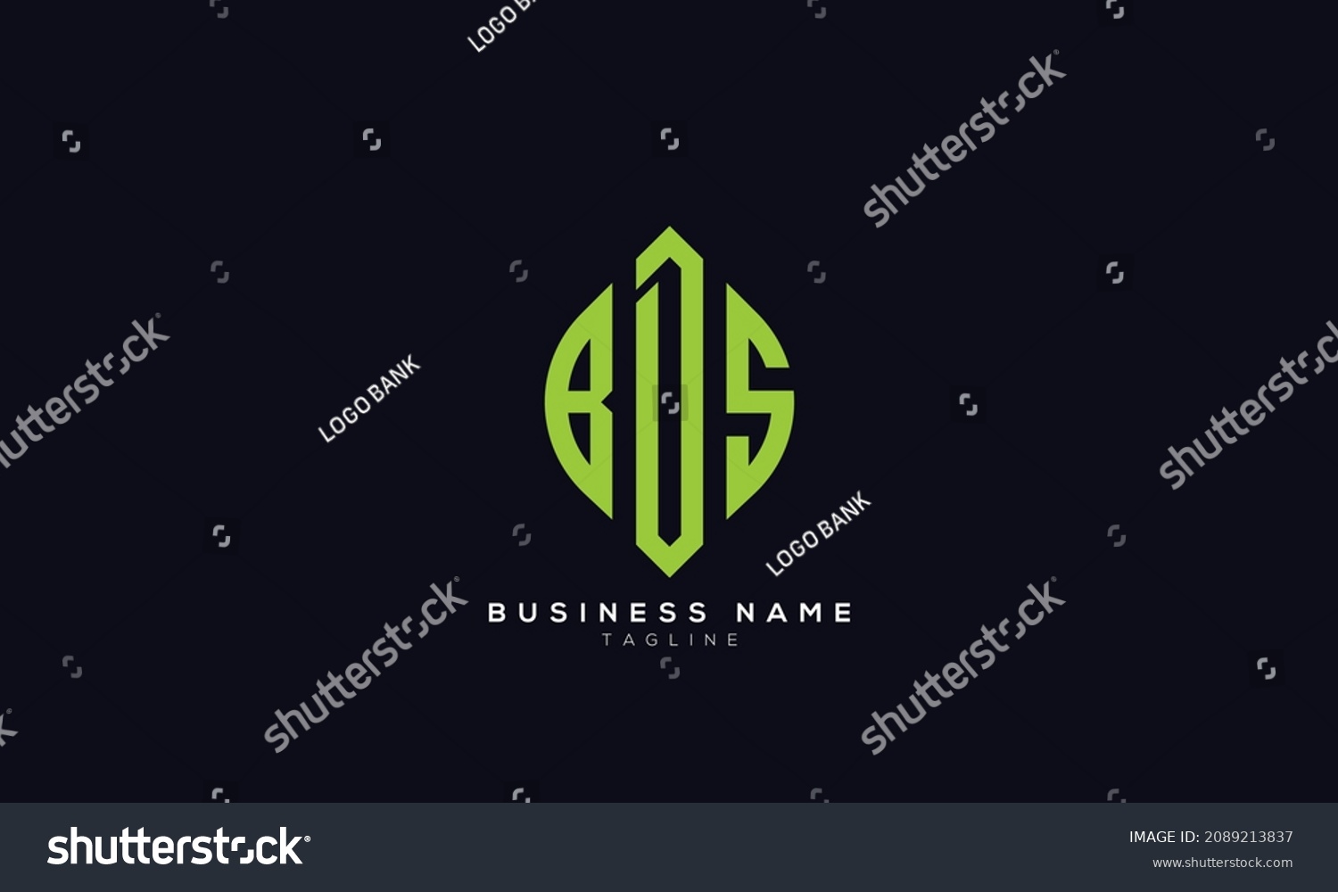 Bds Initials Monogram Letter Text Alphabet Stock Vector (Royalty Free ...