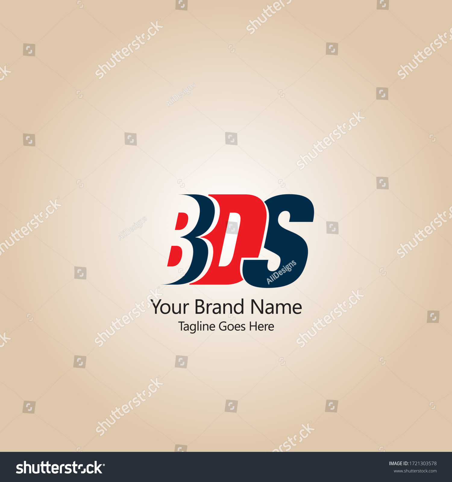 Bds Vector Logo Design Bds Creative Stock Vector (Royalty Free) 1721303578