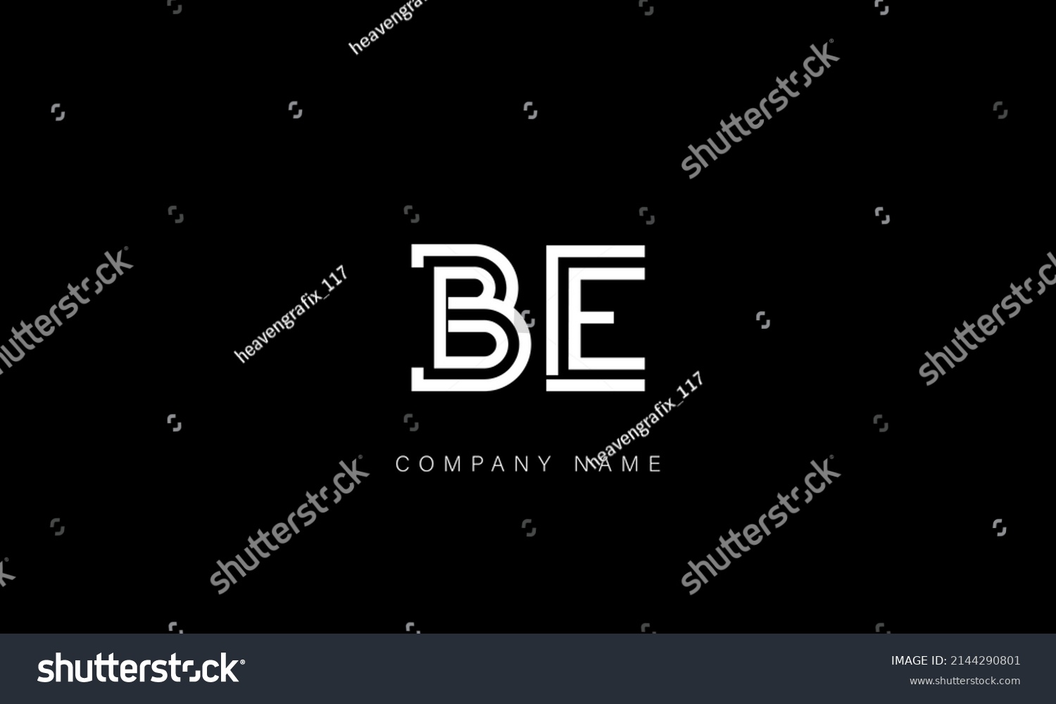 Be Eb Alphabet Letters Logo Monogram Stock Vector (Royalty Free ...