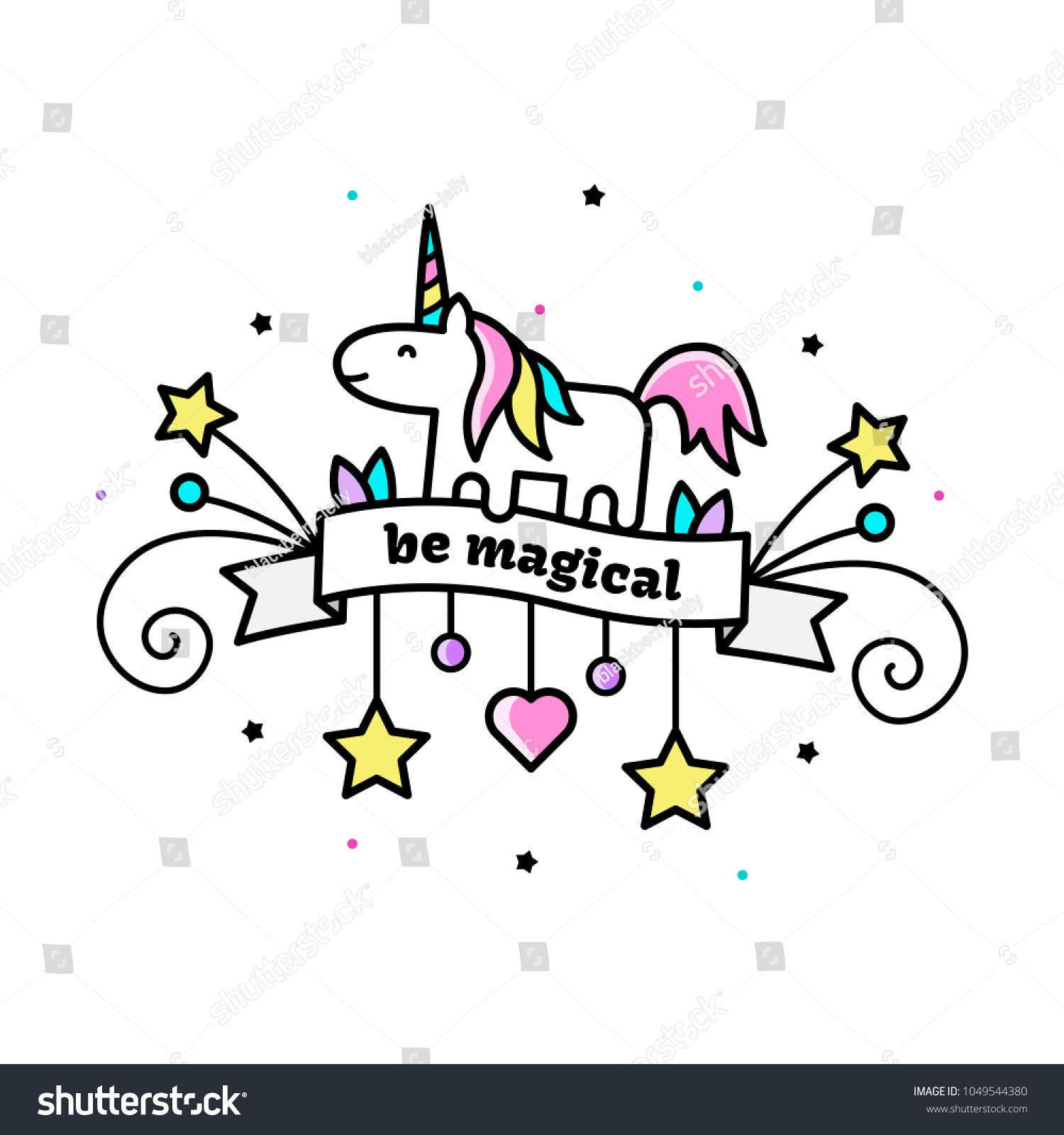 Be Magical Vector Illustration Stock Vector (Royalty Free) 1049544380 ...
