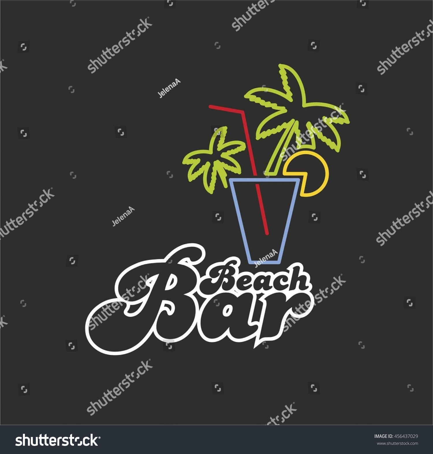 Beach Bar Logo: เวกเตอร์สต็อก (ปลอดค่าลิขสิทธิ์) 456437029 | Shutterstock