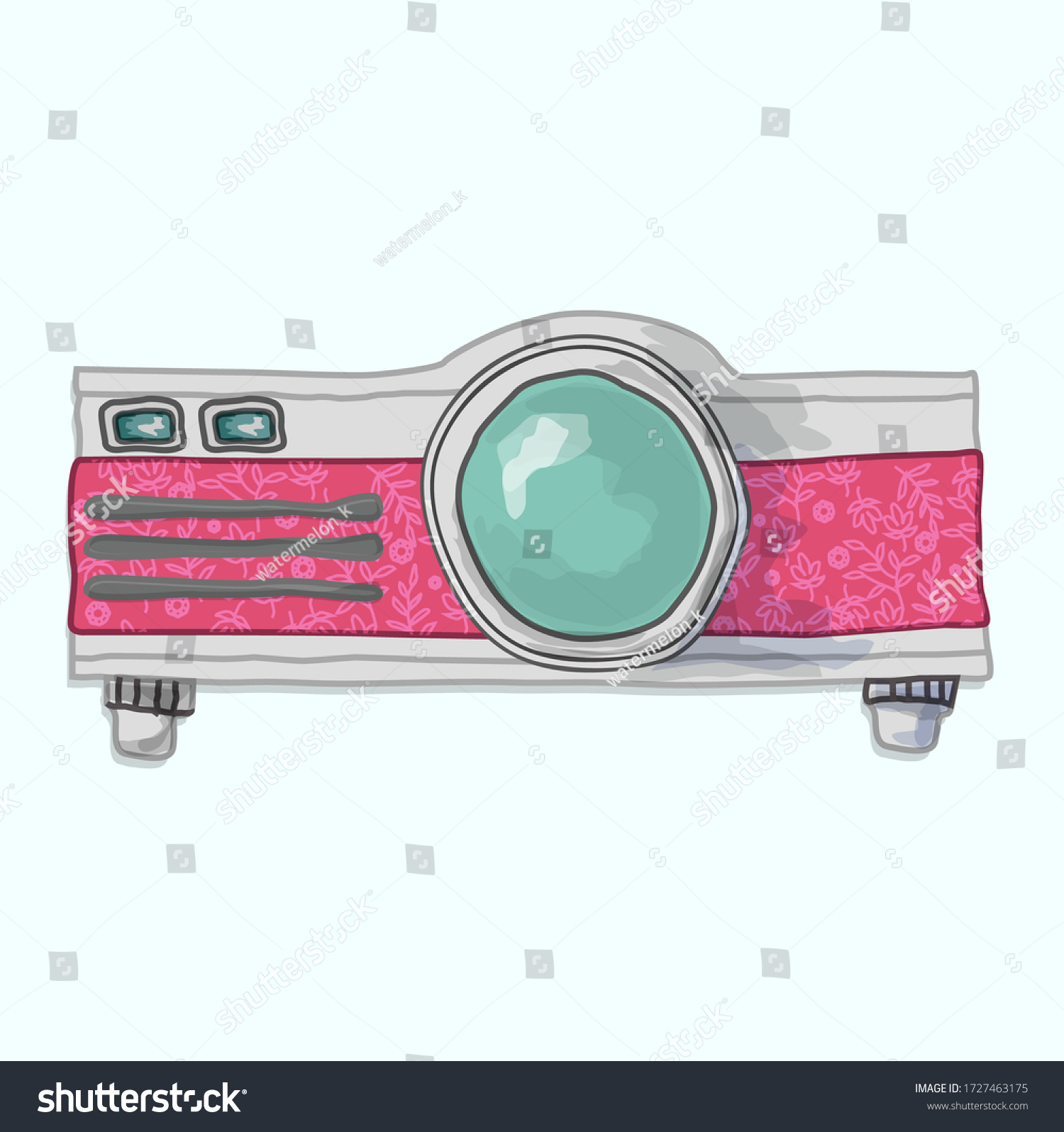 Beam Projector Vector Media Computer Equipment Stock Vector (Royalty ...