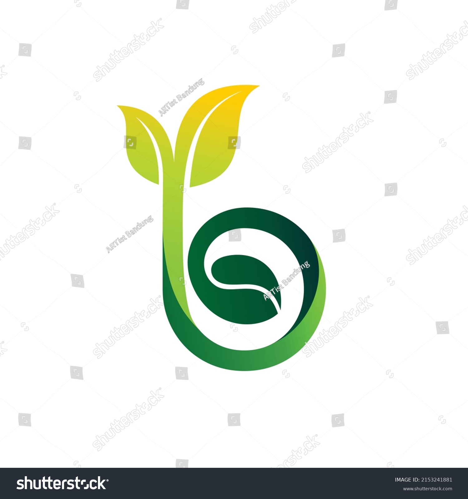Bean Logo Letter B Concept Stock Vector (Royalty Free) 2153241881 ...