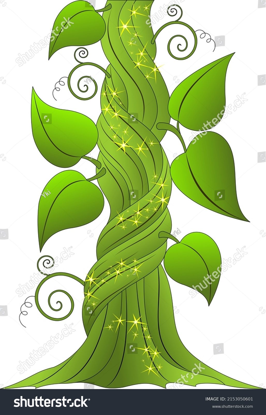 Beanstalk Grown Magic Beans Stock Vector (Royalty Free) 2153050601 ...
