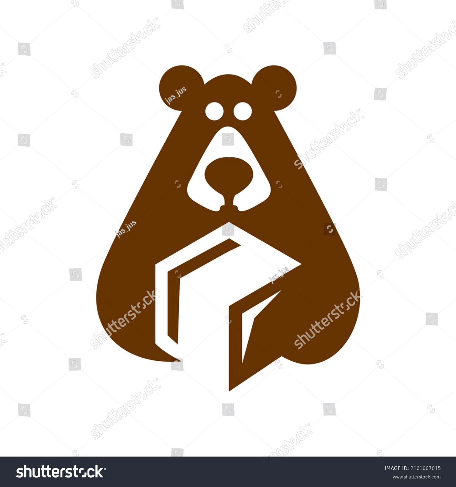 Bear Box Logo Design Vector Template Stock Vector (Royalty Free ...
