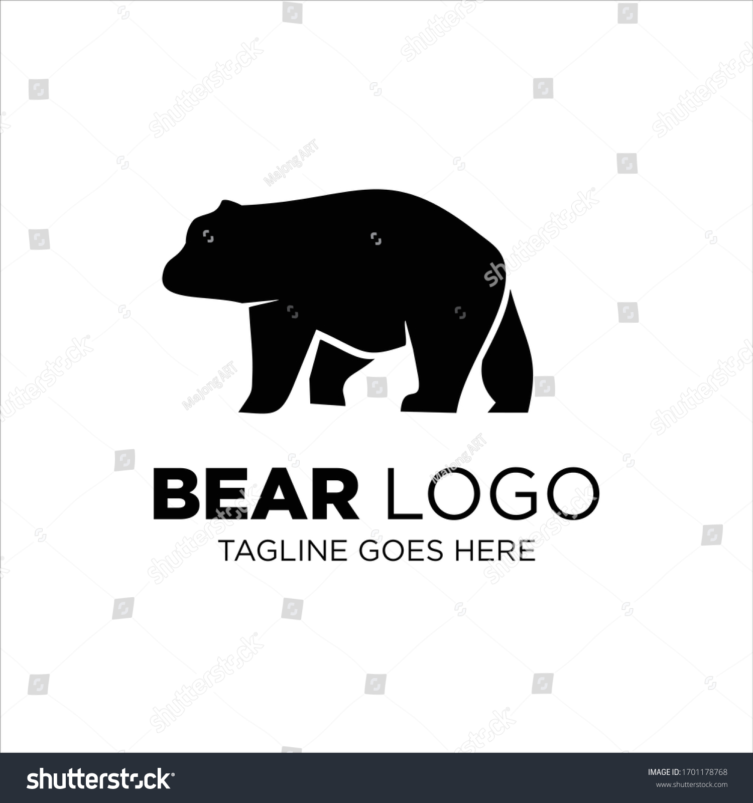 Bear Logo Design Template Vector Bear 库存矢量图（免版税）1701178768 | Shutterstock