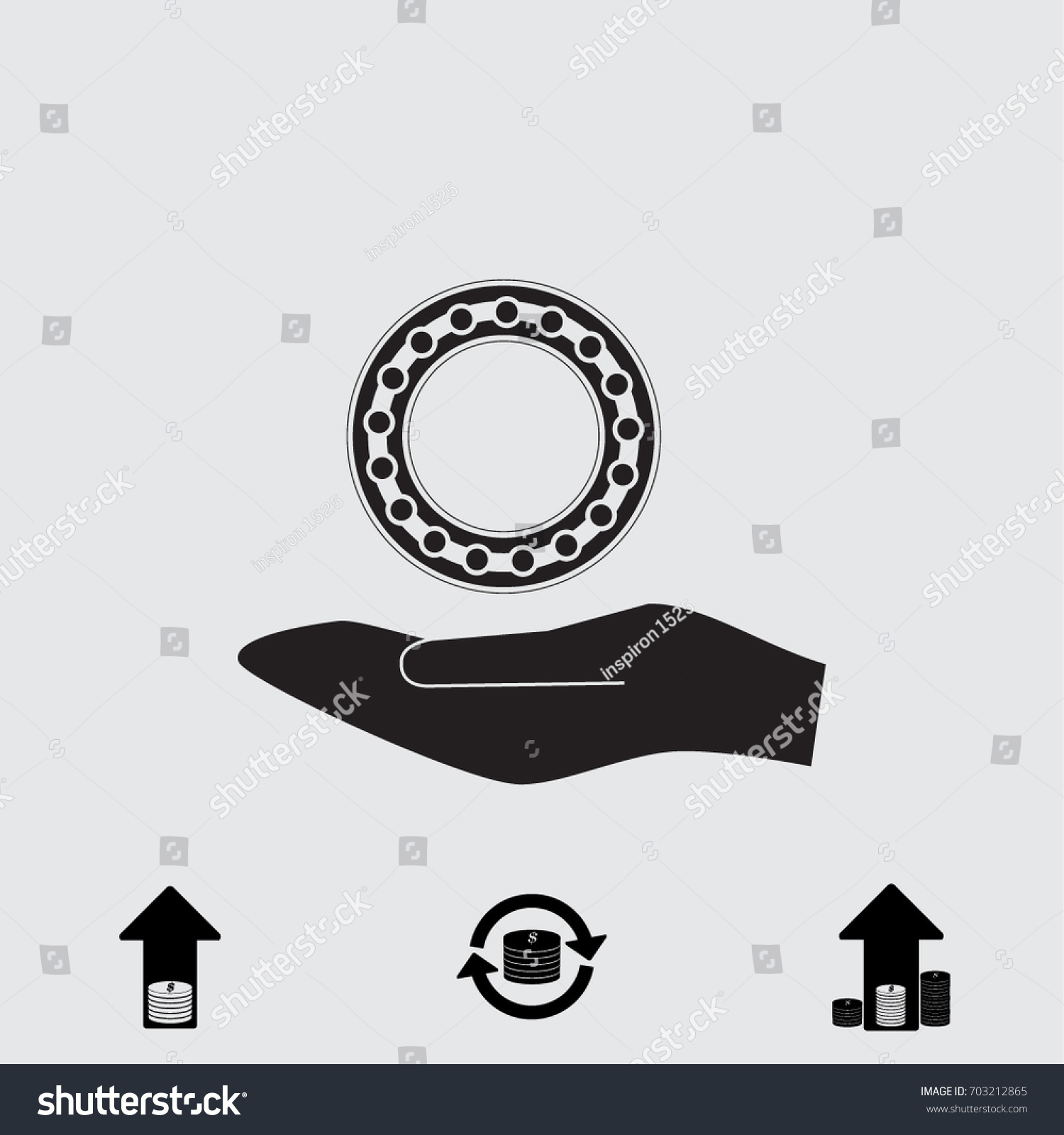 Bearing Vector Illustration Stock Vector (Royalty Free) 703212865 ...