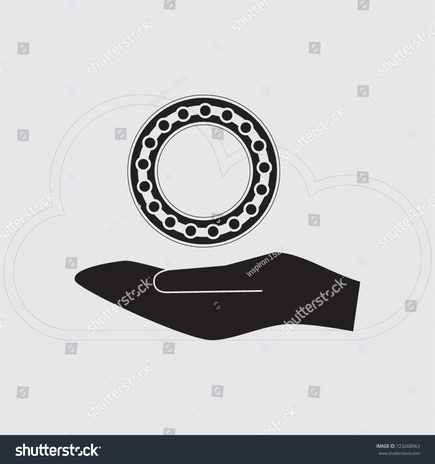 Bearing Vector Illustration Stock Vector (Royalty Free) 723268963 ...
