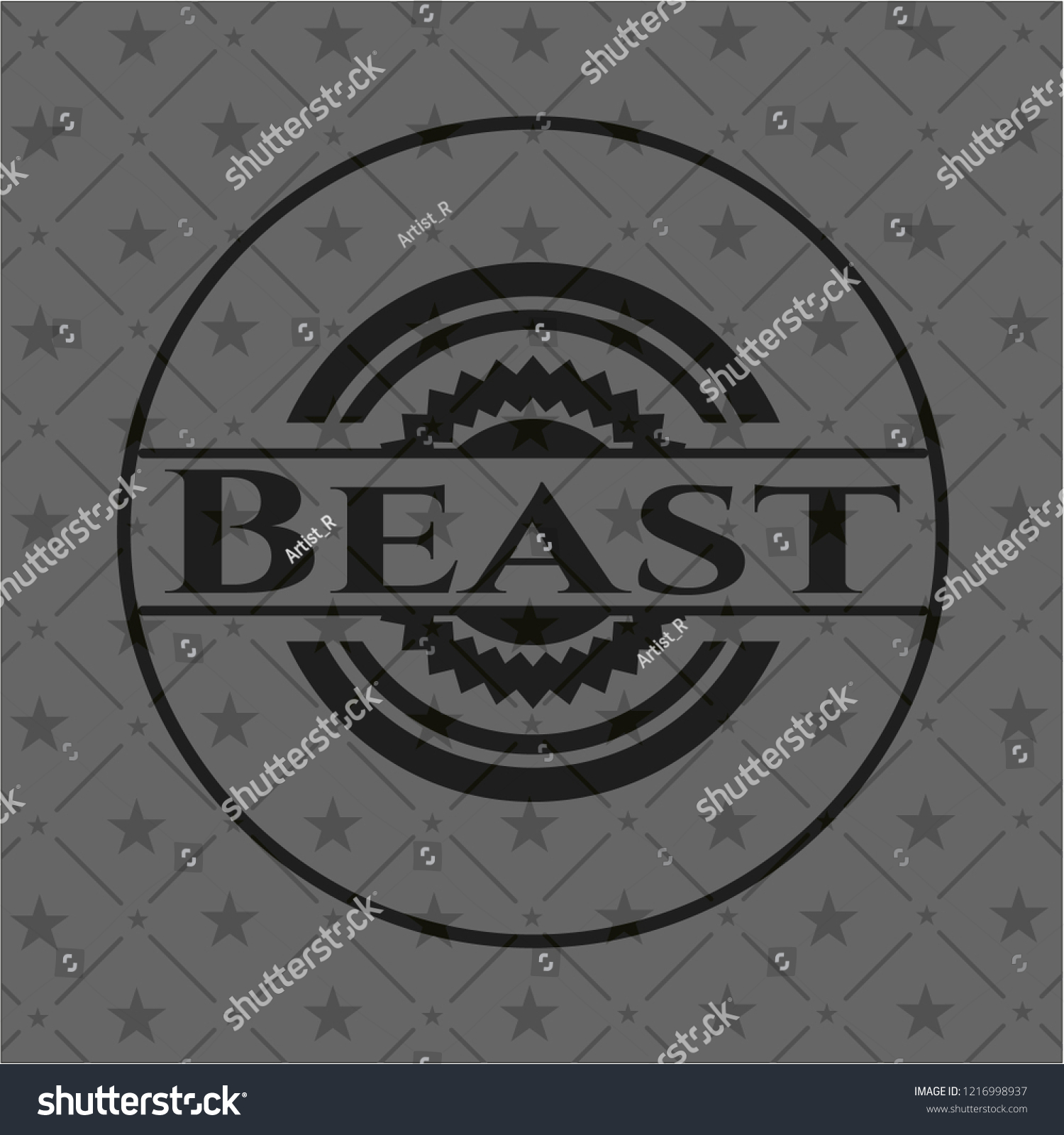 Beast Black Badge Stock Vector (Royalty Free) 1216998937 | Shutterstock