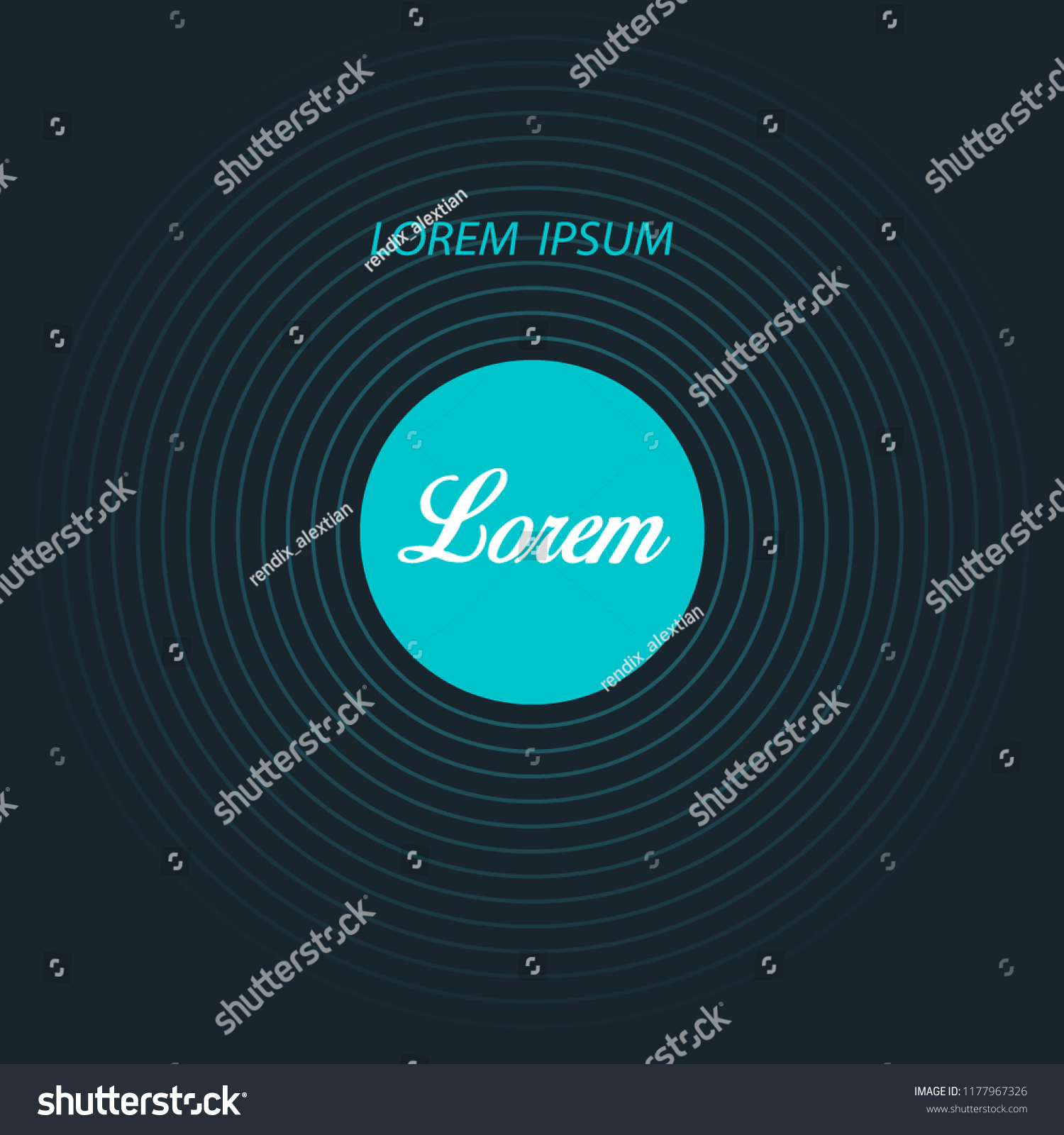 Beat Retro Template Vector Illustration Stock Vector (Royalty Free ...