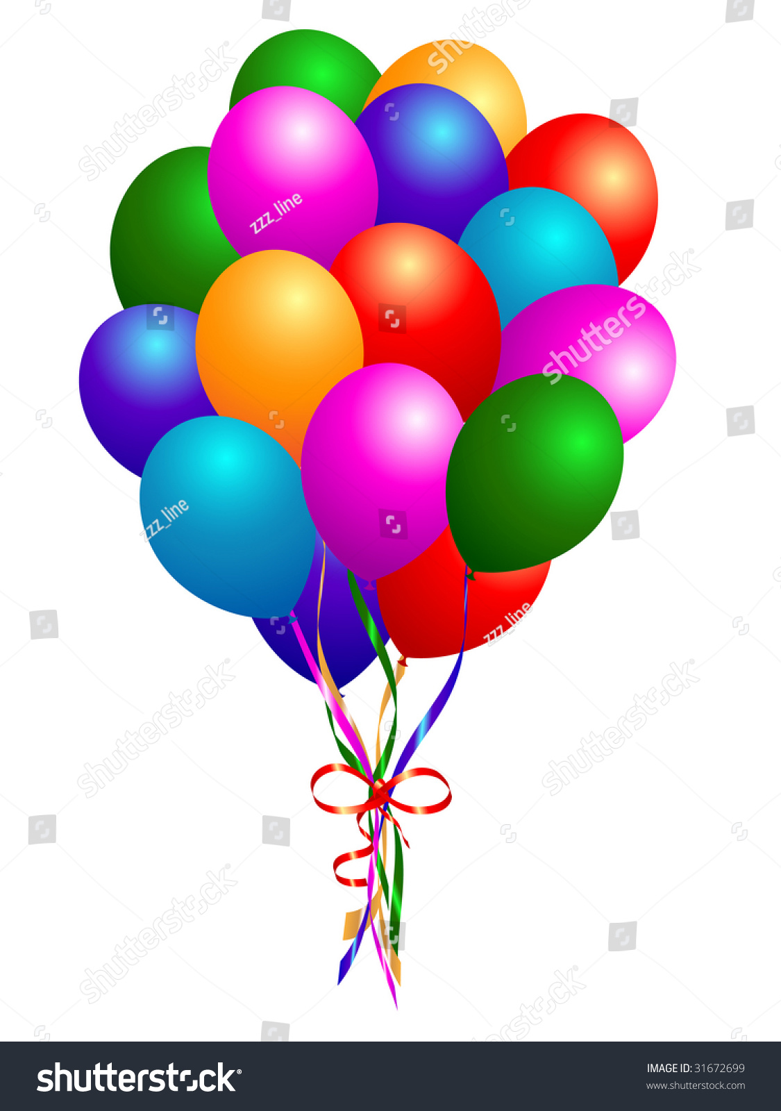 Beautiful Balloon Bow Vector Illustration: เวกเตอร์สต็อก (ปลอดค่า ...