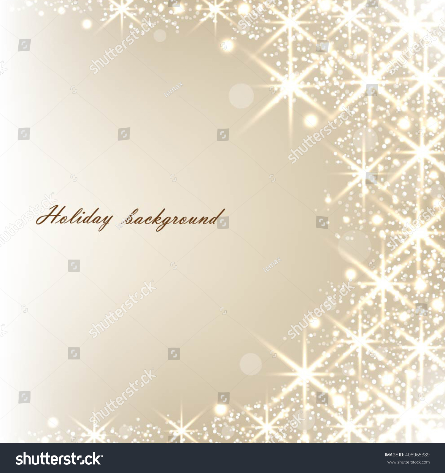 Beautiful Beige Background Sparkles Vector Illustration Stock Vector ...