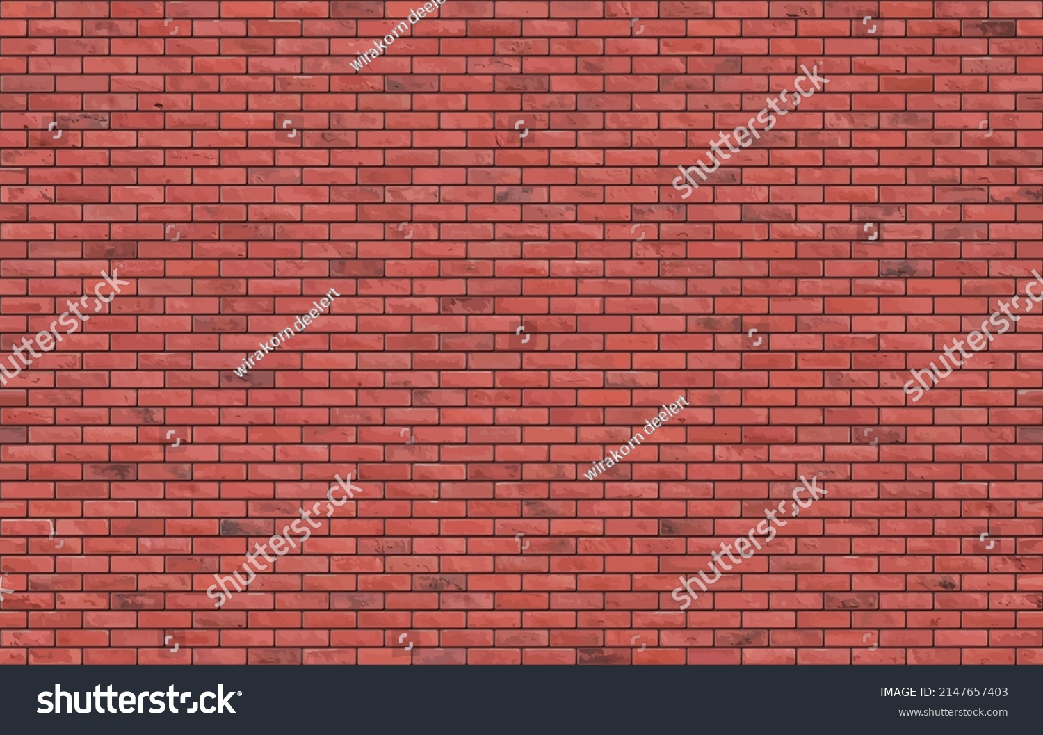 Beautiful Brown Block Brick Wall Seamless Stock Vector (Royalty Free ...