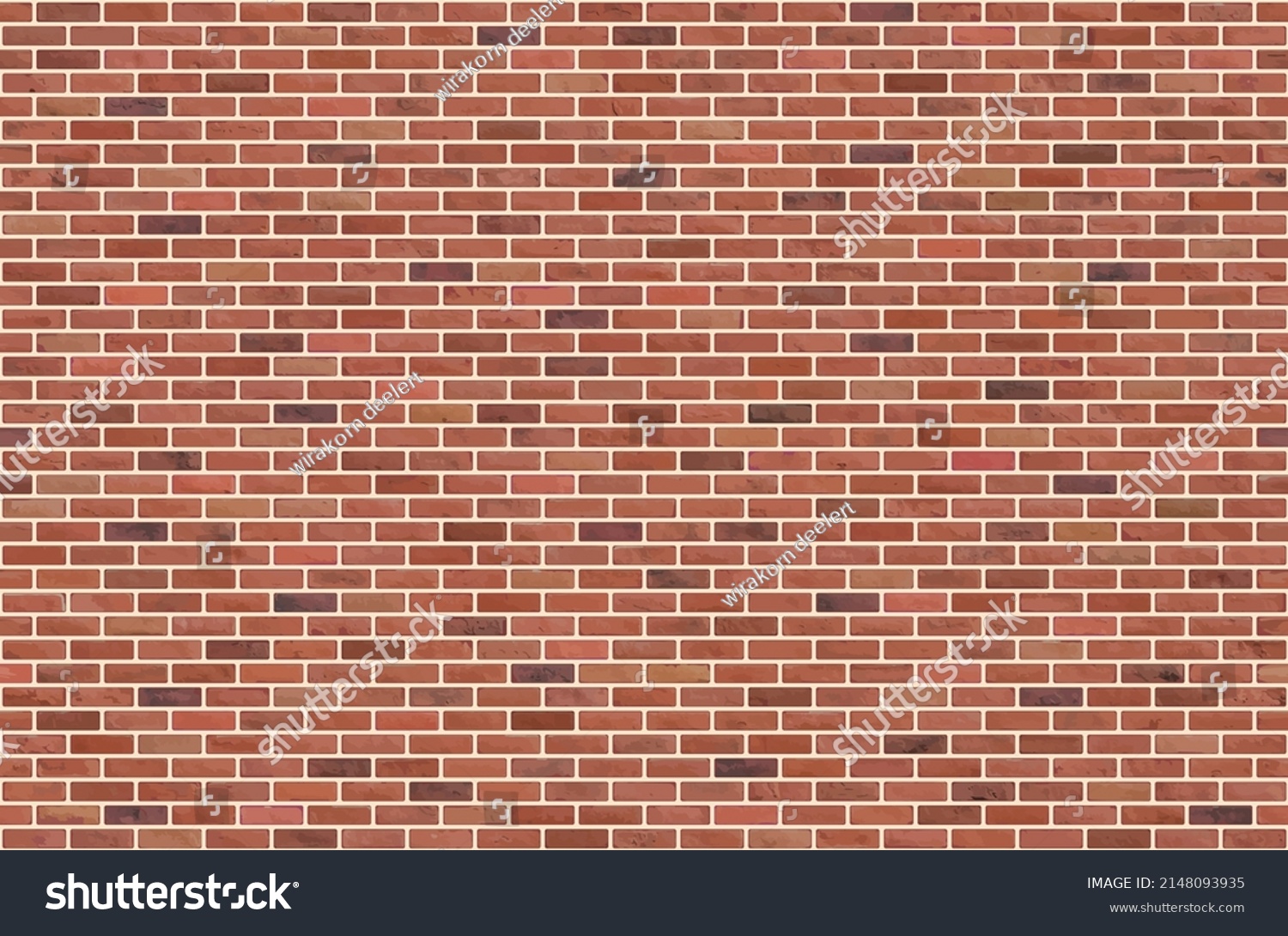 Beautiful Brown Block Brick Wall Seamless Stock Vector (Royalty Free ...