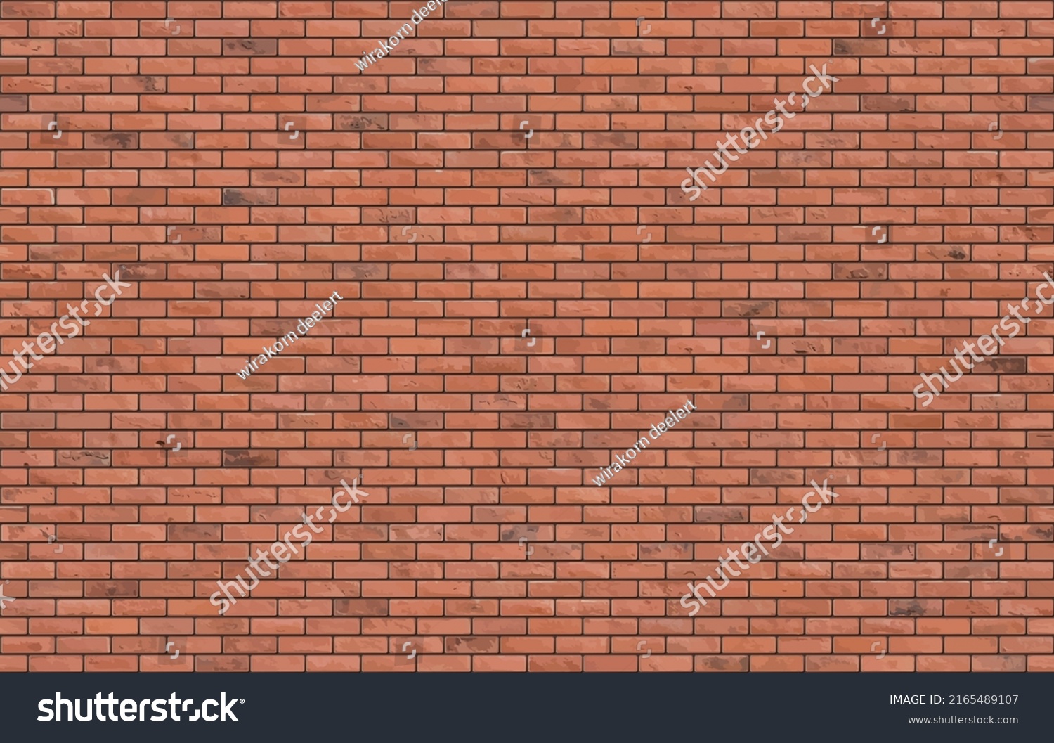 Beautiful Brown Block Brick Wall Seamless Stock Vector (Royalty Free ...