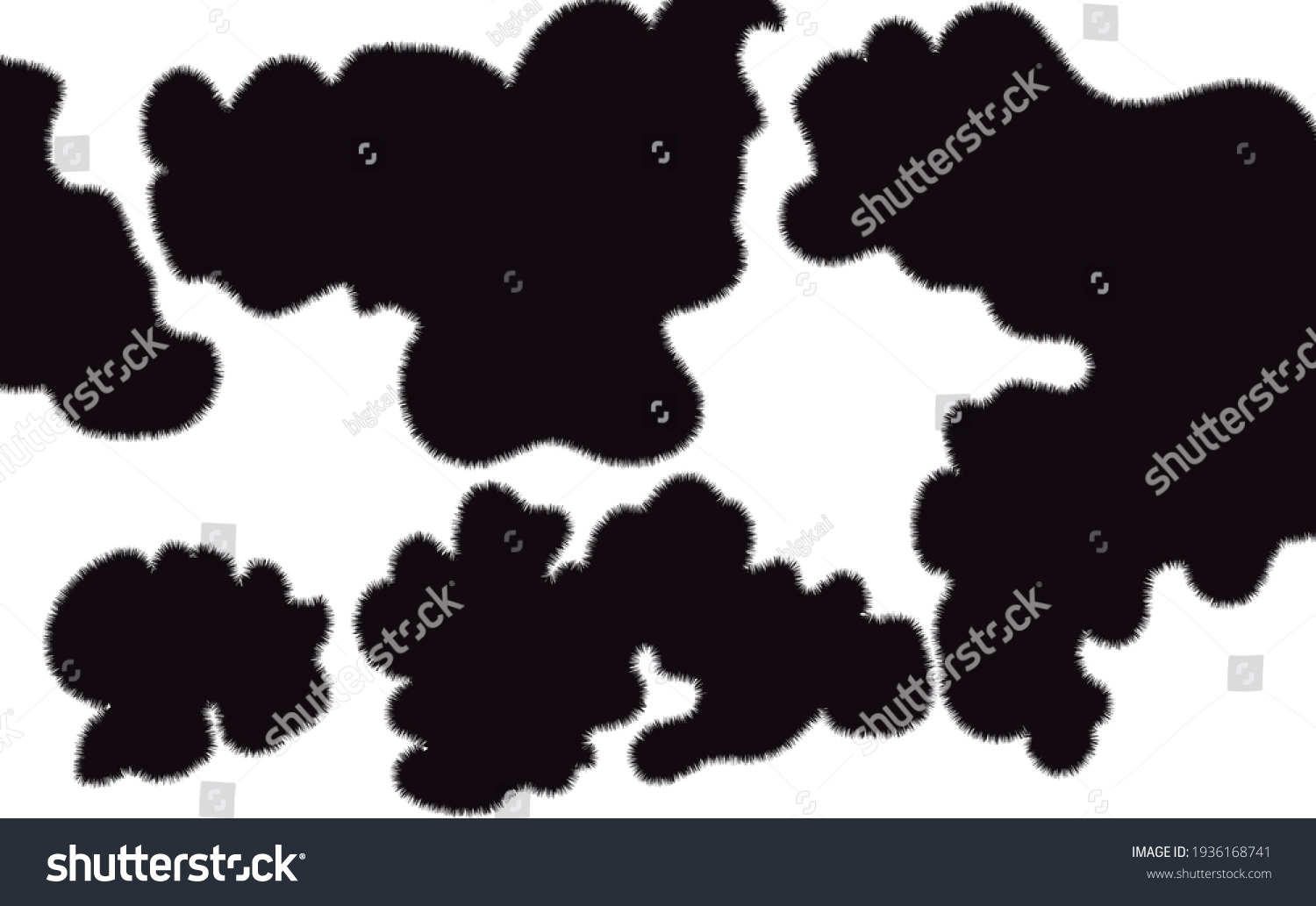 Beautiful Colored Cow Leather Pattern Vector Stock Vector (Royalty Free ...