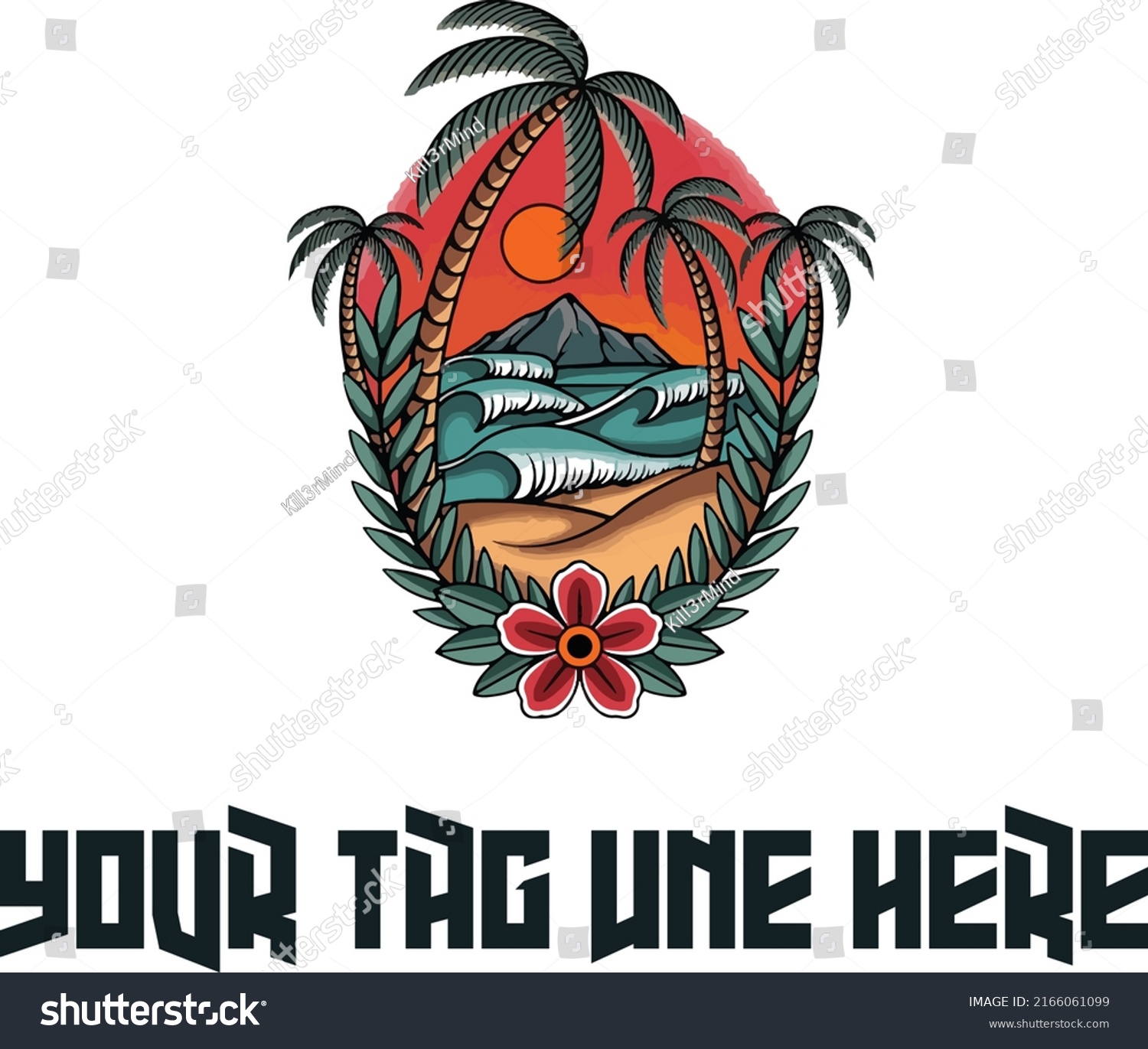 Beautiful Designed Nature View Logo Stock Vector (Royalty Free ...