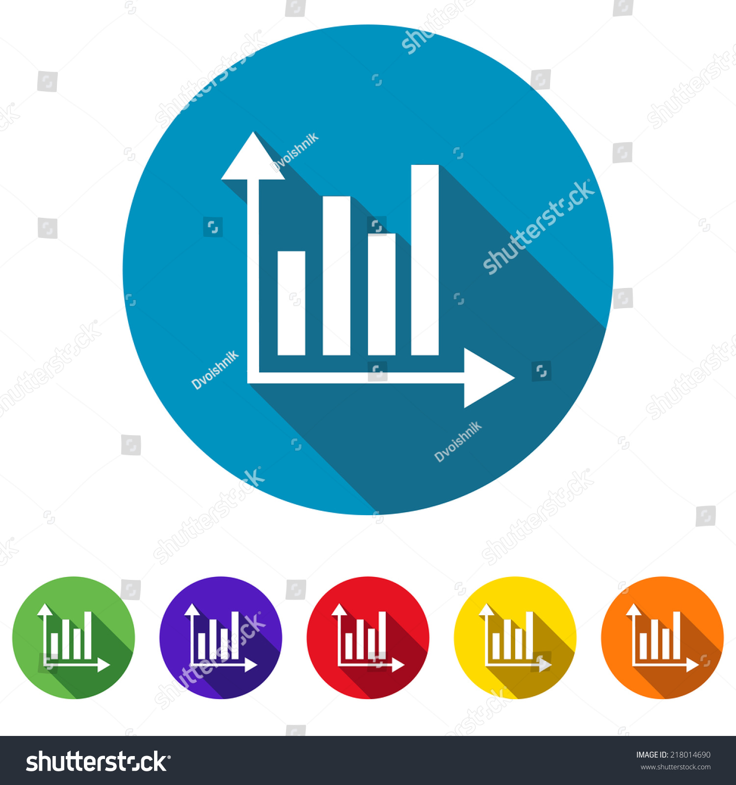 Beautiful Diagram Web Icon Stock Vector (Royalty Free) 218014690 ...