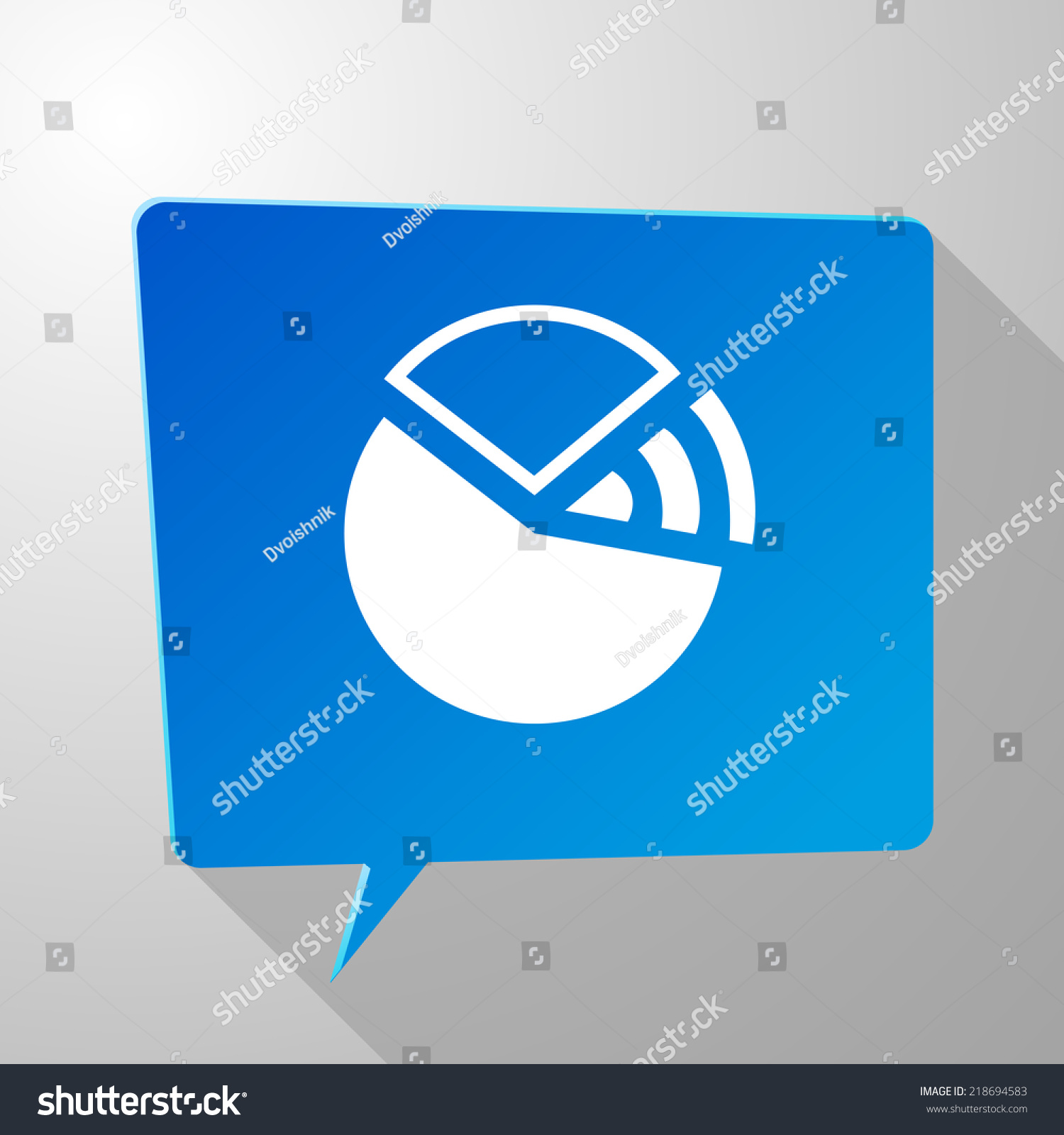 Beautiful Diagram Web Icon Stock Vector (Royalty Free) 218694583 ...