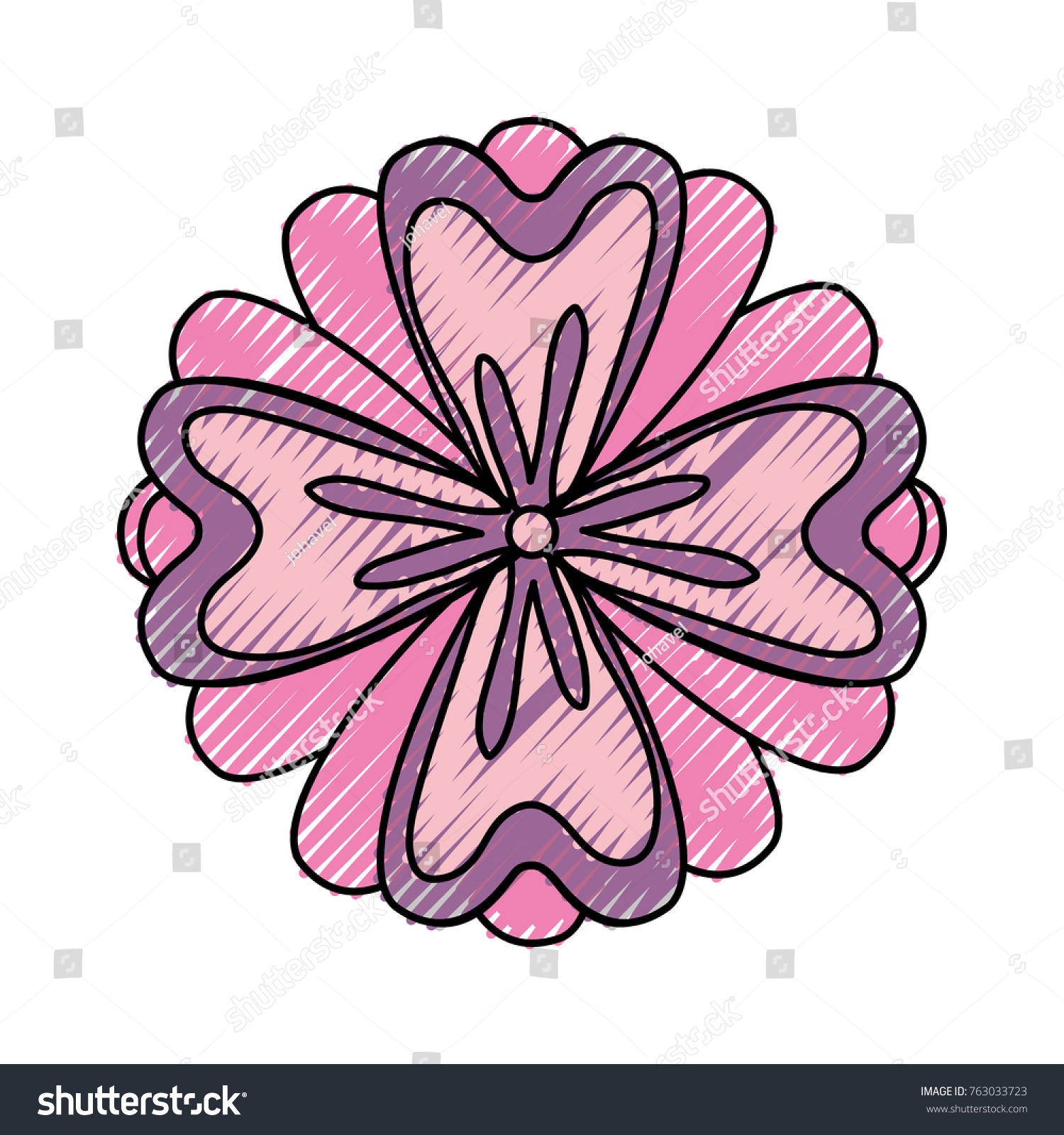 Beautiful Flower Icon Stock Vector (Royalty Free) 763033723 | Shutterstock