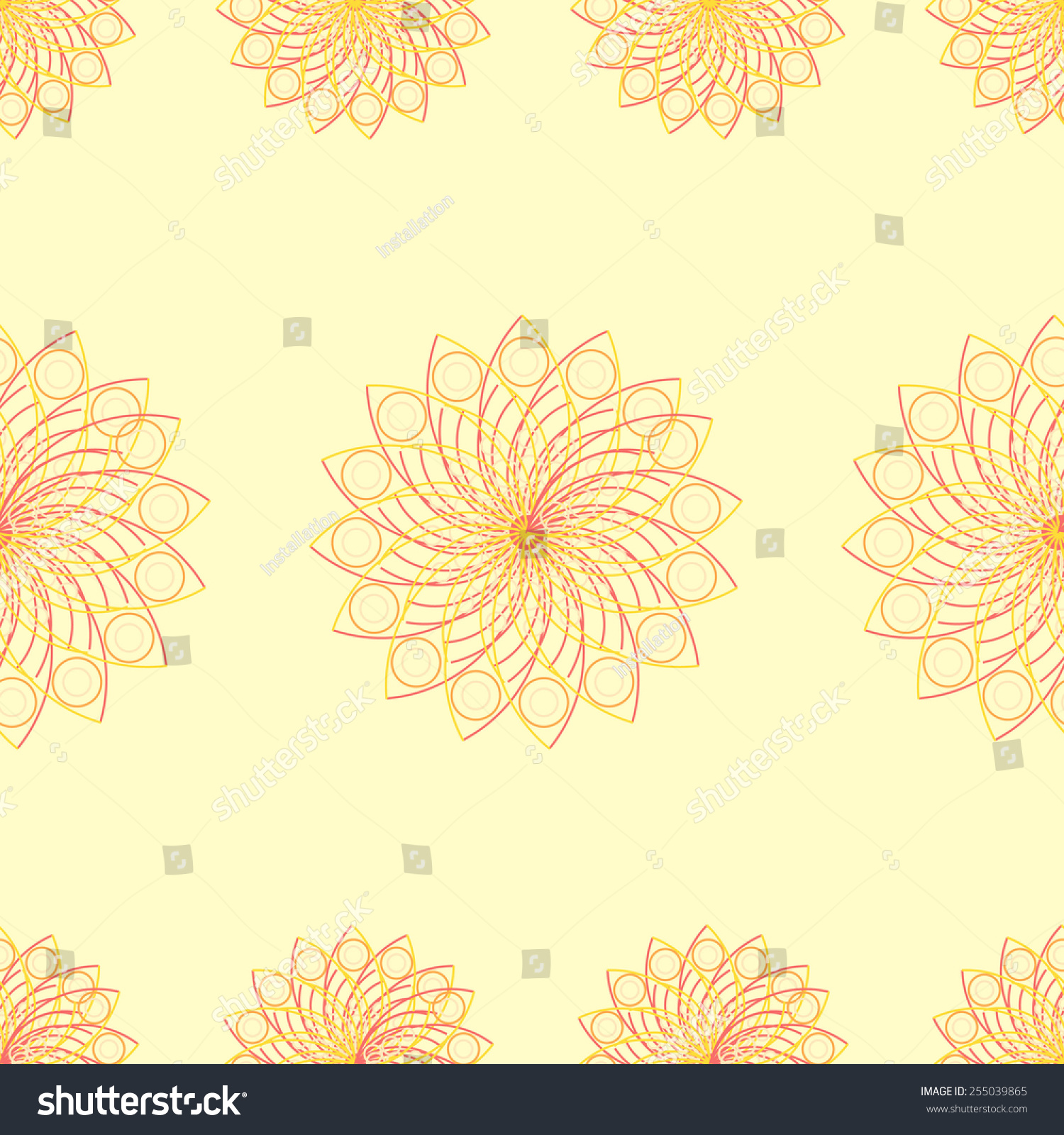 Beautiful Flowers Background Stock Vector (Royalty Free) 255039865 ...