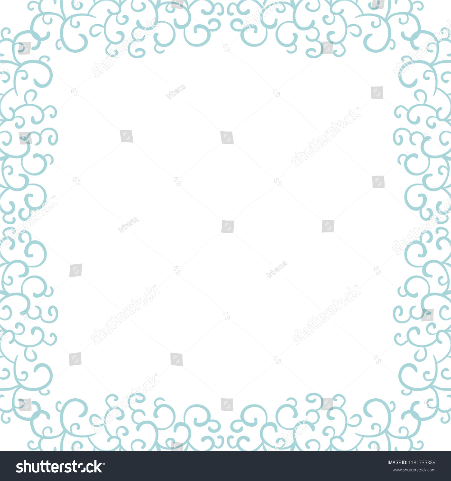 Beautiful Frame Vector Illustration Stock Vector (Royalty Free) 1181735389
