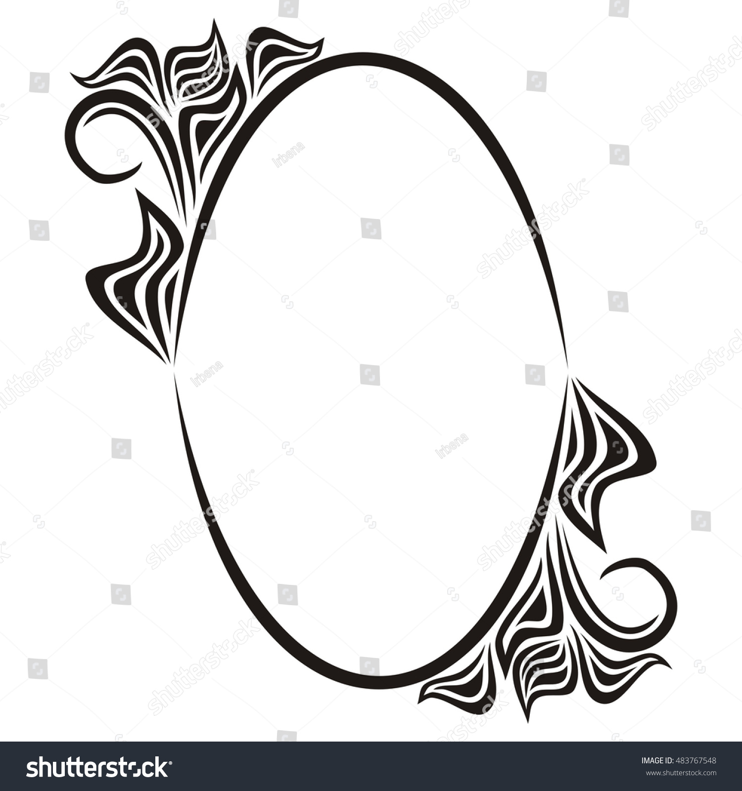 Beautiful Frame Vector Illustration Stock Vector (Royalty Free ...