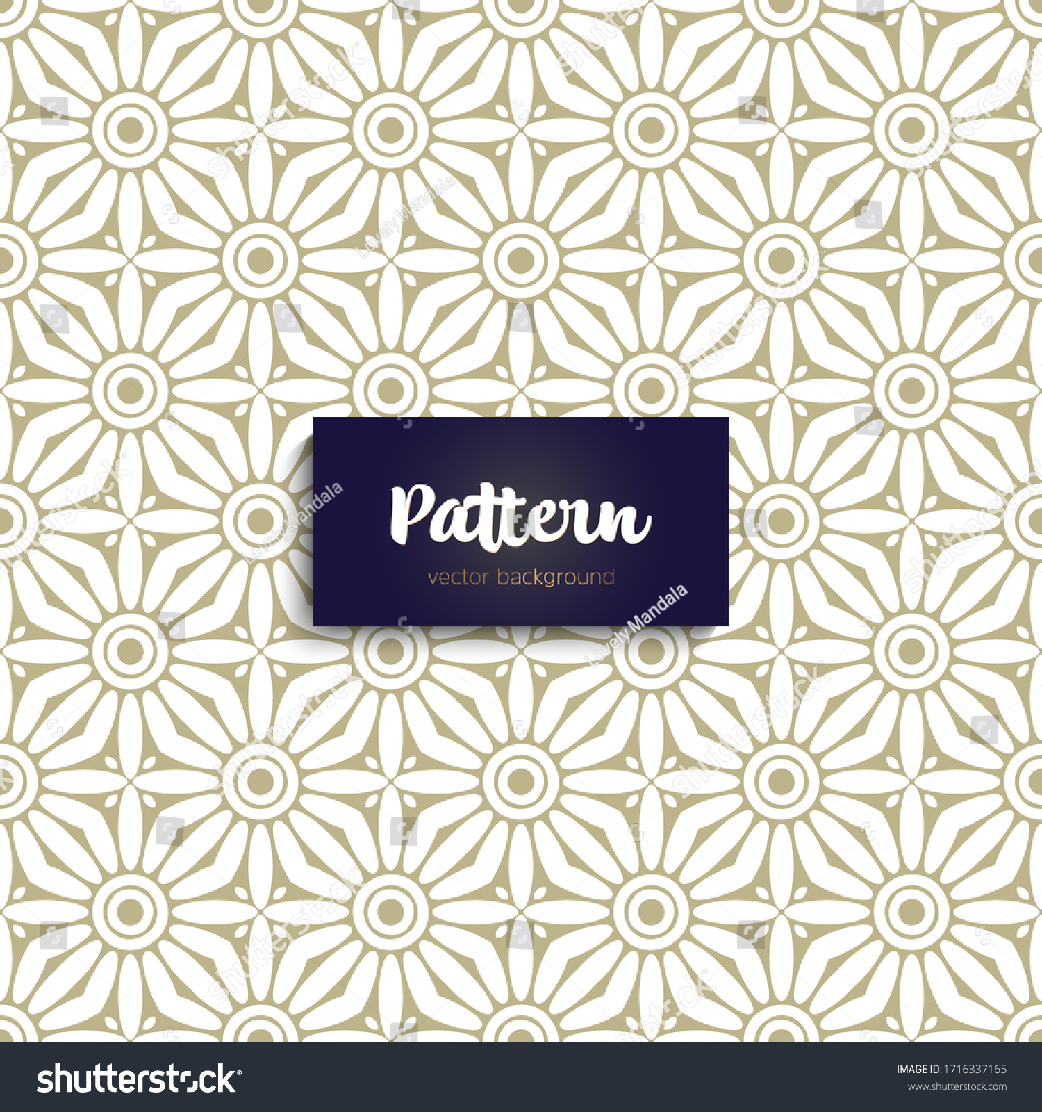 Beautiful Islamic Floral Seamless Pattern Stock Vector (Royalty Free ...
