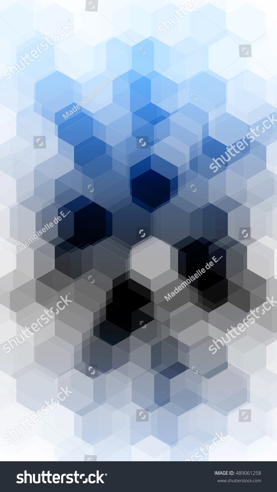 Beautiful Light Blue Color Hexagonal Background Stock Vector (Royalty ...