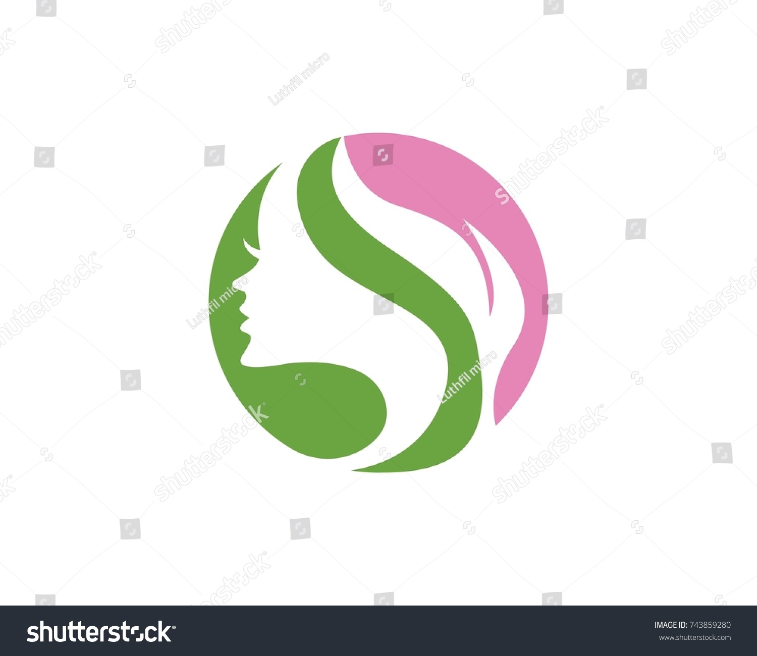 Beautiful Logos Stock Vector (Royalty Free) 743859280