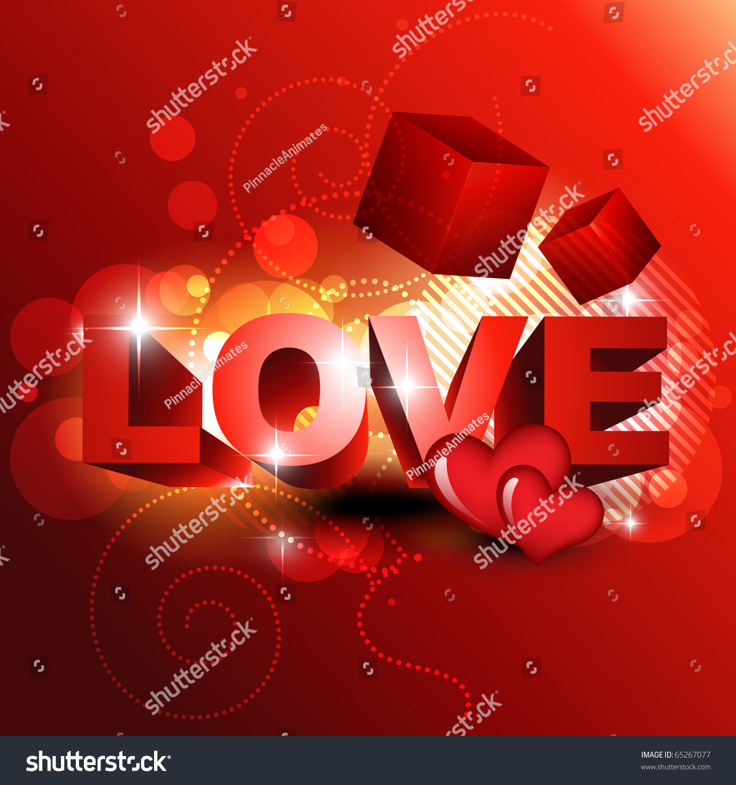 Beautiful Love Vector Background Design Stock Vector (Royalty Free ...