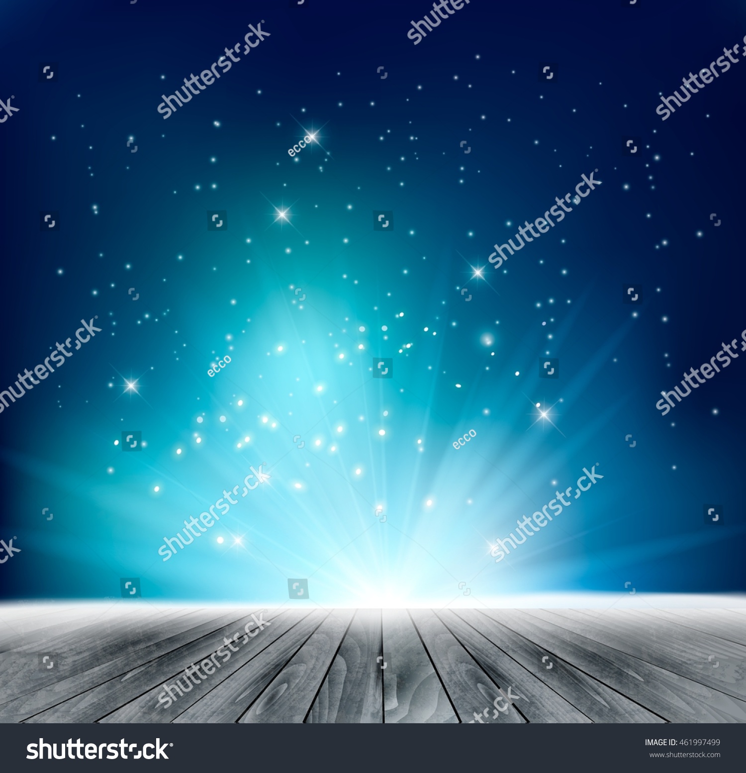 Beautiful Magical Night Background Vector Stock Vector (Royalty Free ...