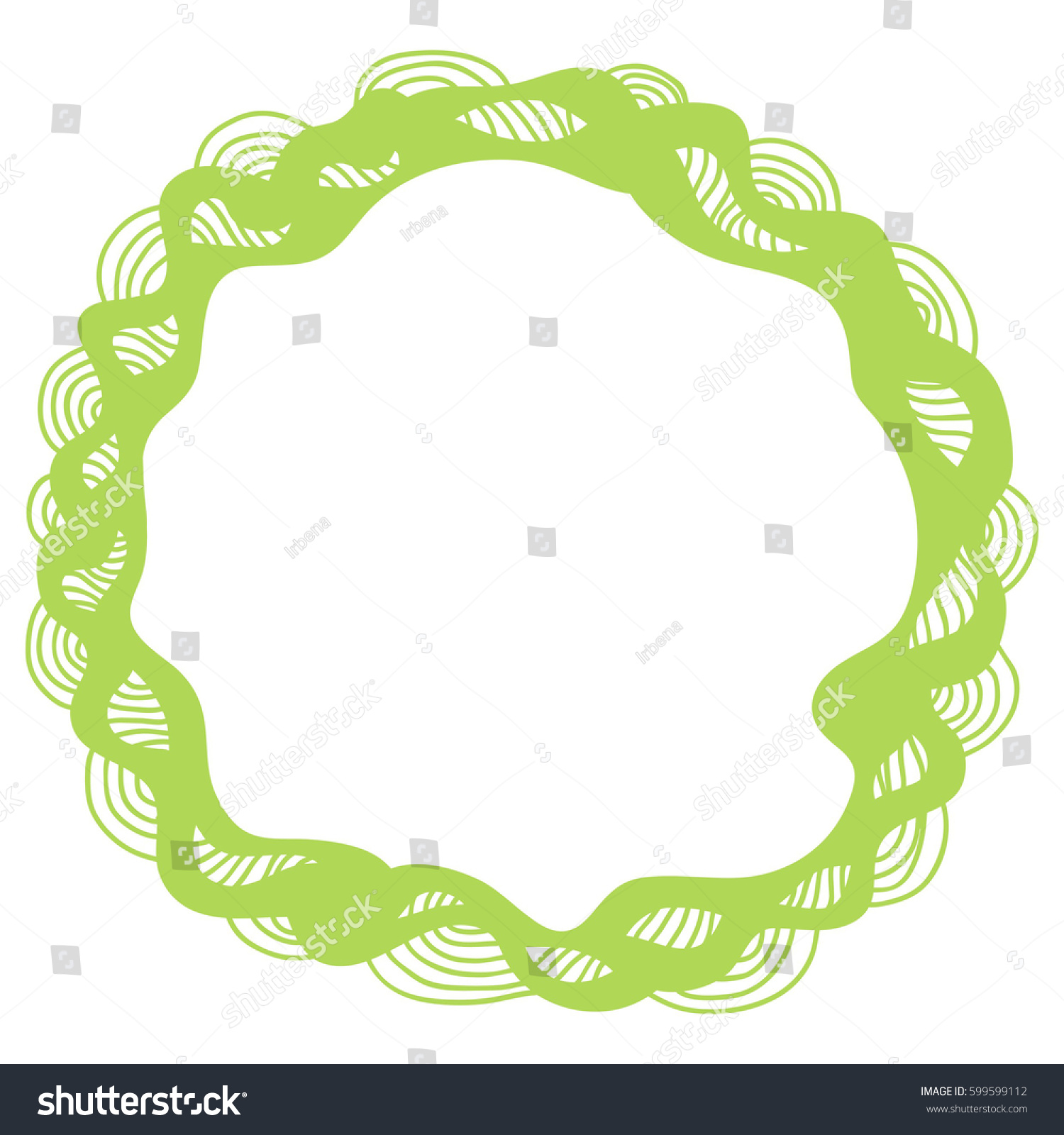 Beautiful Nature Abstract Frame Vector Illustration Stock Vector ...