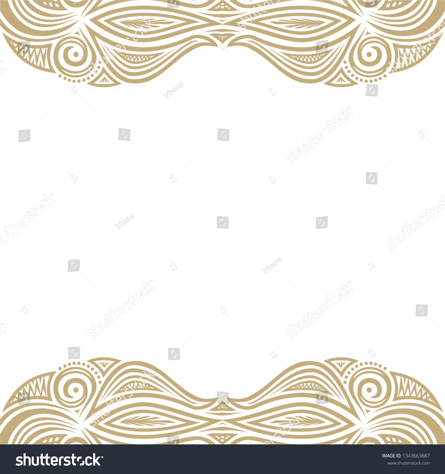 Beautiful Nature Frame Vector Illustration Stock Vector (Royalty Free ...
