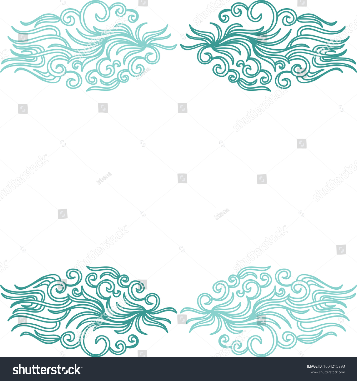 Beautiful Nature Frame Vector Illustration Stock Vector (Royalty Free ...
