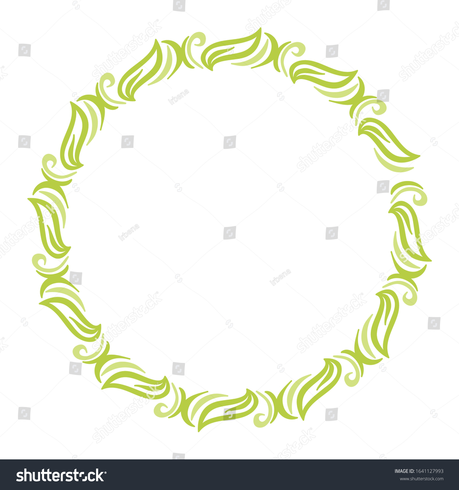 Beautiful Nature Frame Vector Illustration Stock Vector (Royalty Free ...