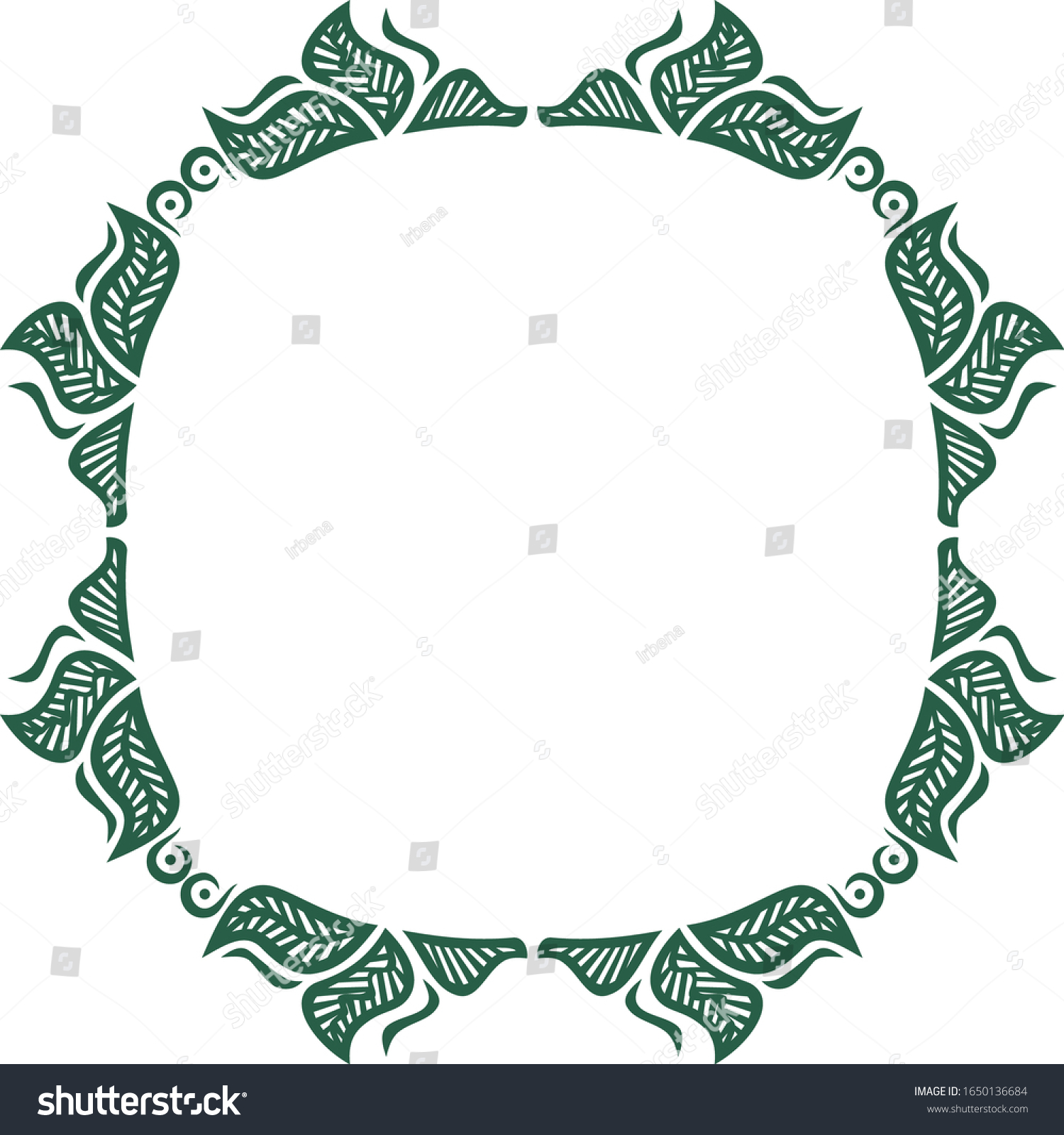 Beautiful Nature Frame Vector Illustration Stock Vector (Royalty Free ...