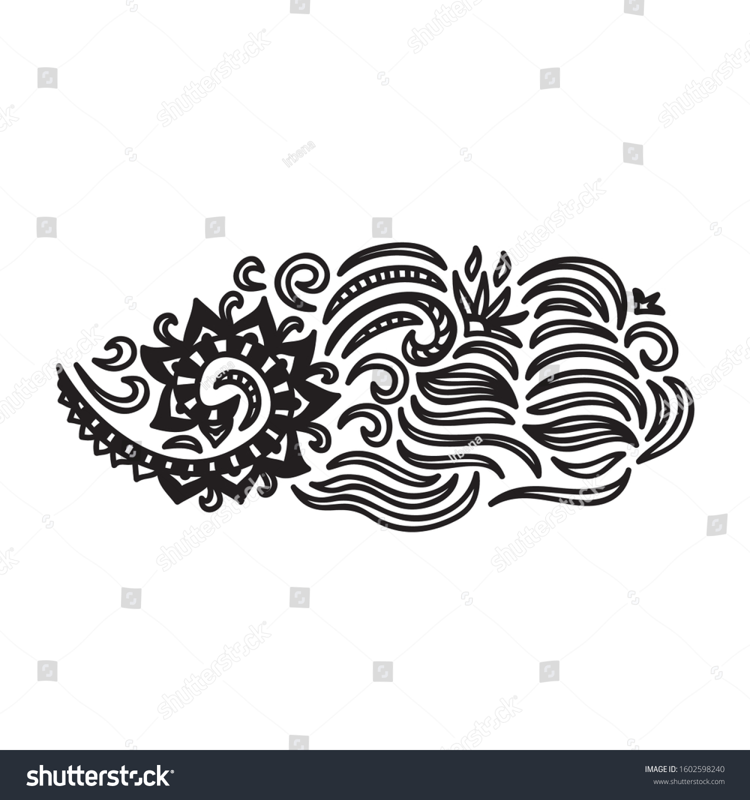 Beautiful Nature Pattern Vector Illustration Stock Vector (Royalty Free ...