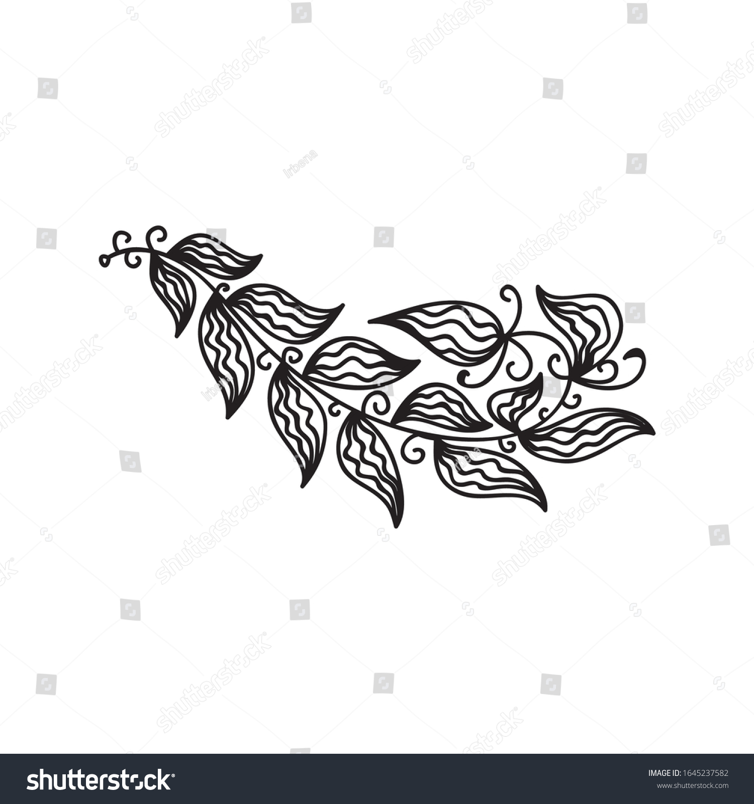 Beautiful Nature Pattern Vector Illustration Stock Vector (Royalty Free ...