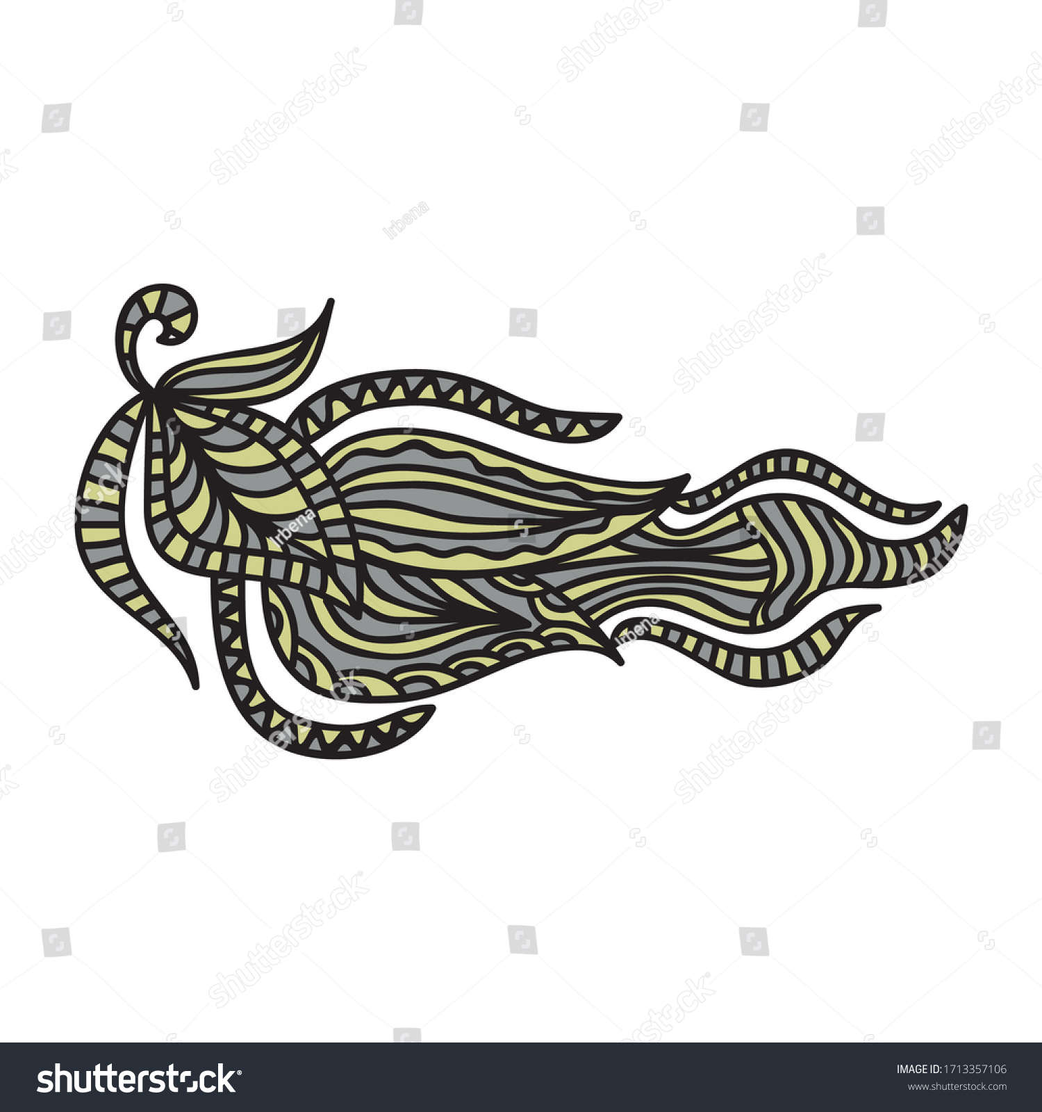 Beautiful Nature Pattern Vector Illustration Stock Vector (Royalty Free ...
