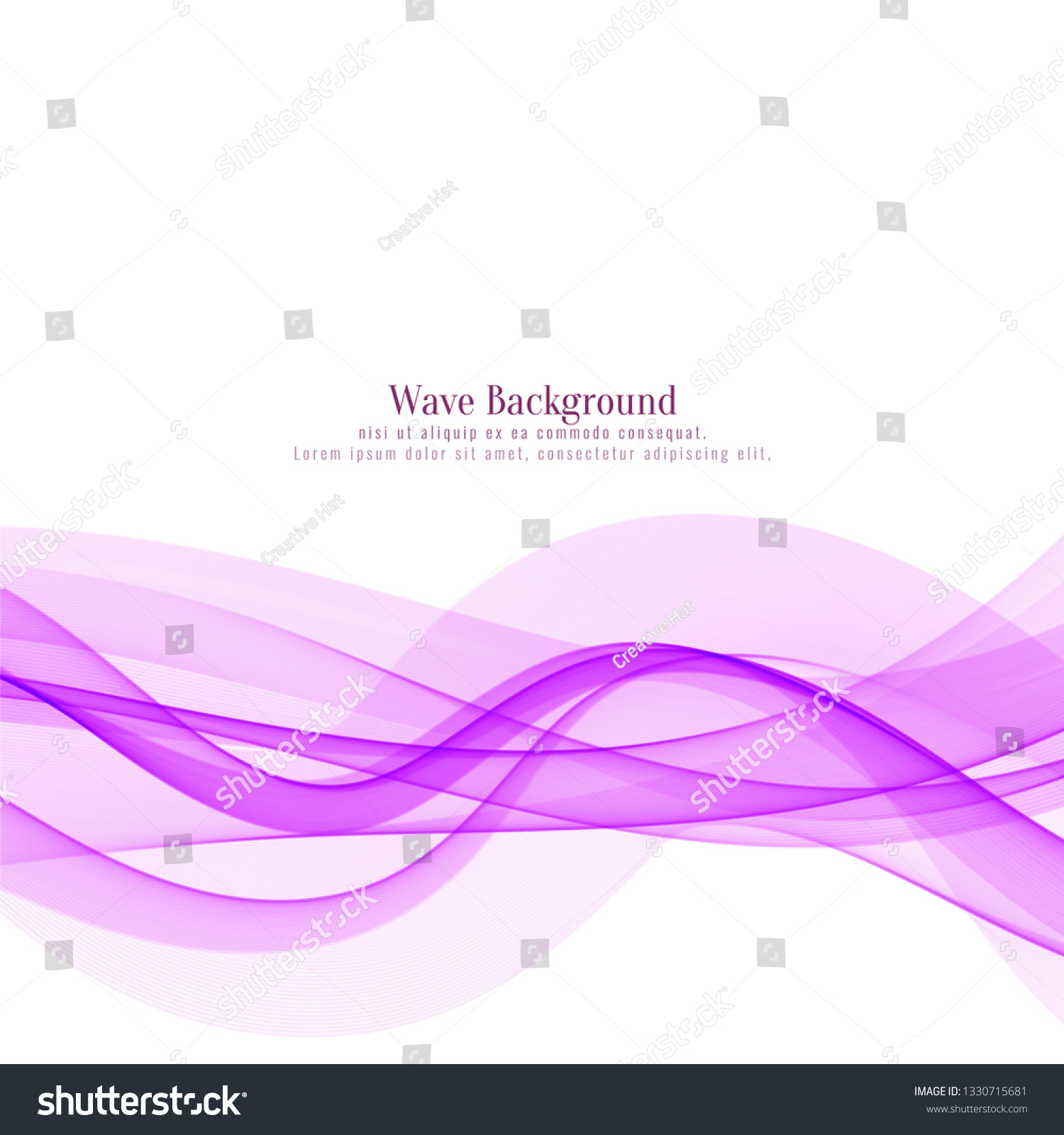 Beautiful Pink Wave Design Background Vector Stock Vector (Royalty Free ...