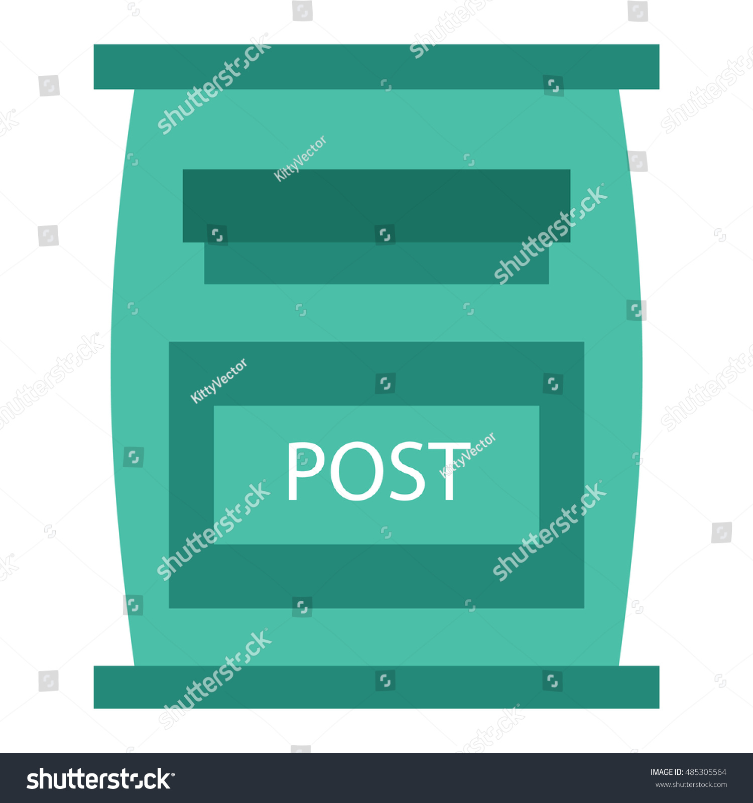 Beautiful Rural Mailboxes Vector Illustration Stock Vector (Royalty ...