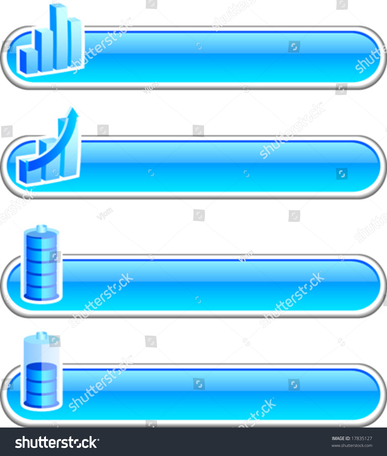 Beautiful Shiny Buttons Vector Illustration Stock Vector (Royalty Free ...